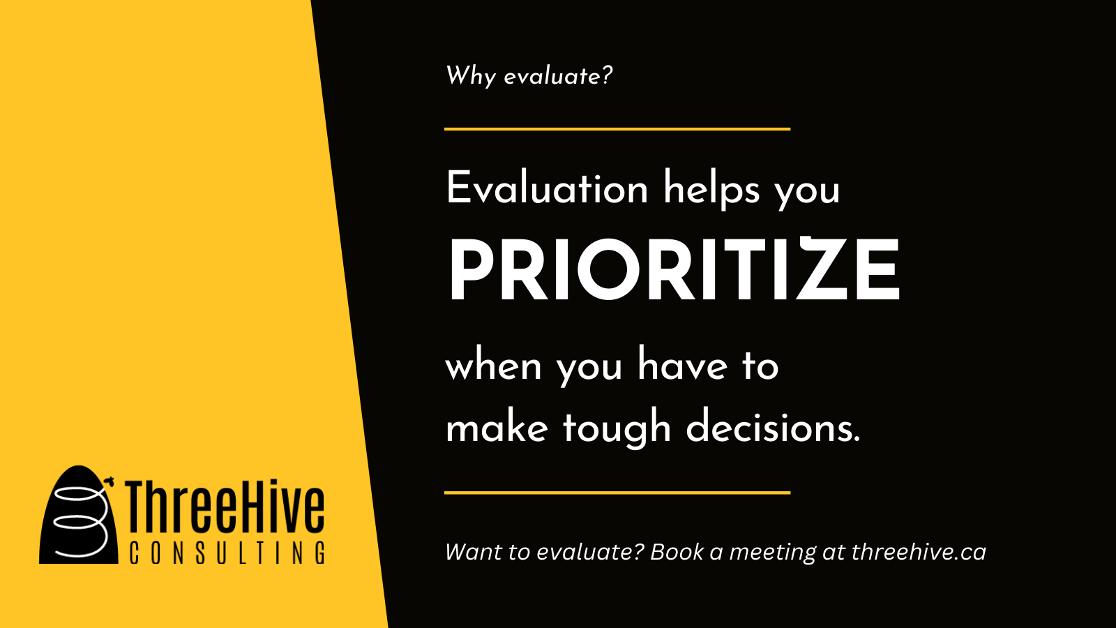 Program Evaluation Services — Three Hive Consulting
