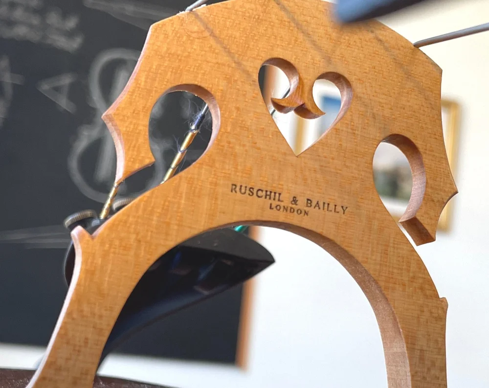 Choosing a Belgian or French Cello Bridge - Ruschil London