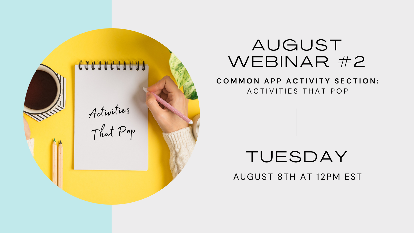 Live Webinars — Application Workshop