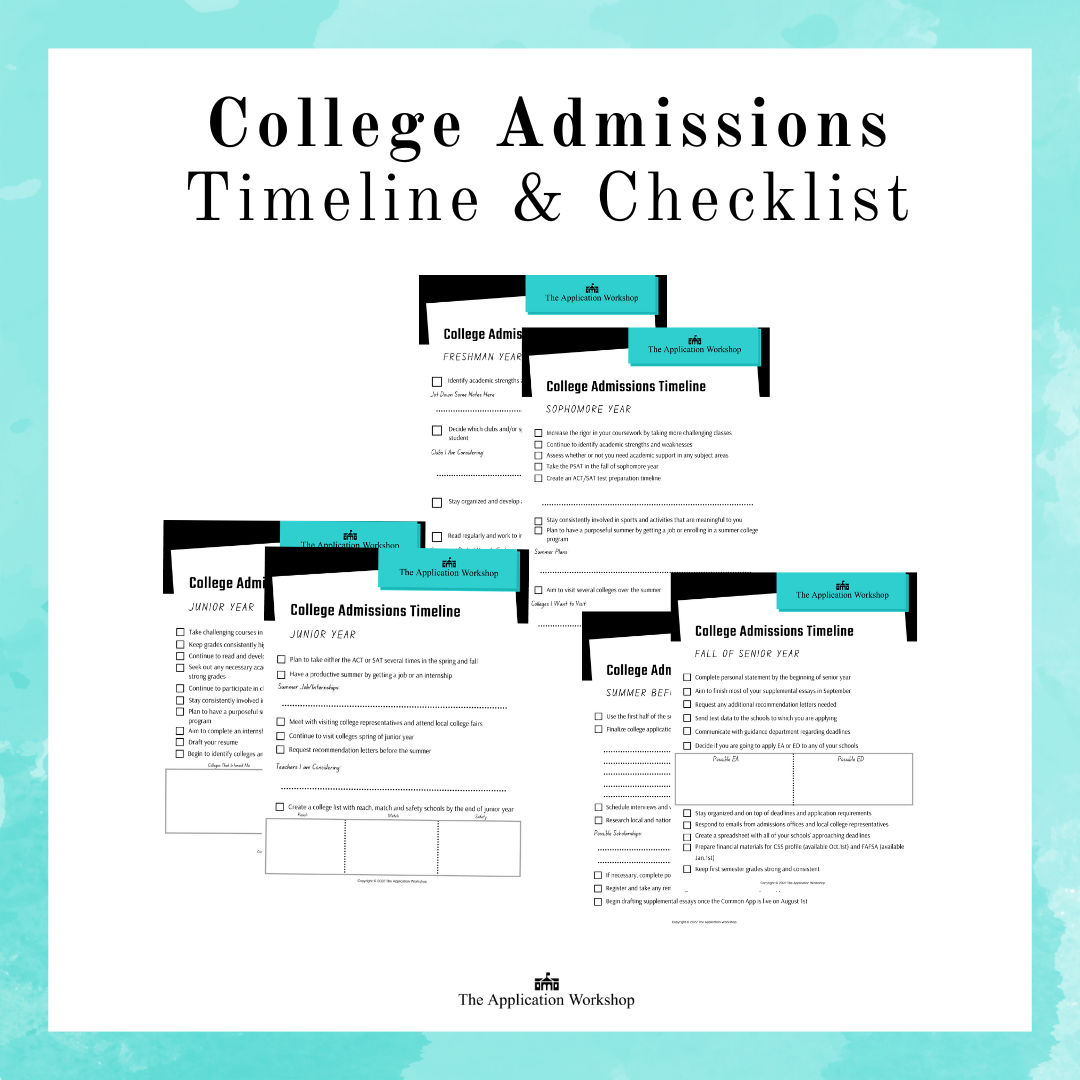 Free College Admissions Resources — Application Workshop