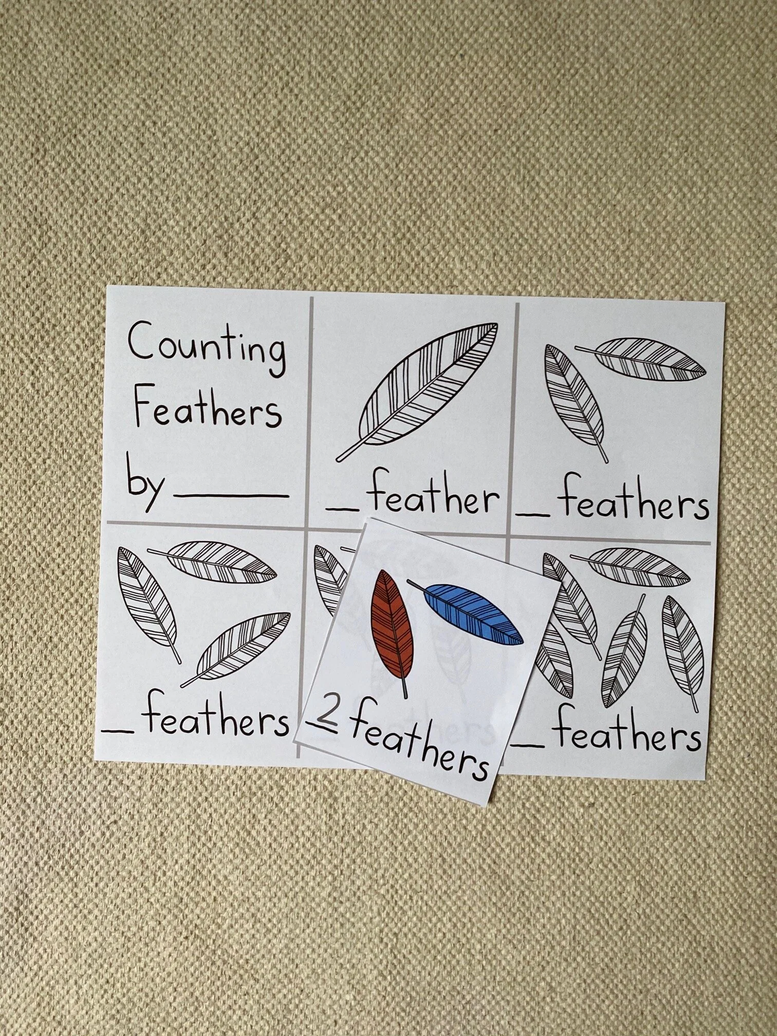 Counting Feathers Booklet — Crafting Your Classroom