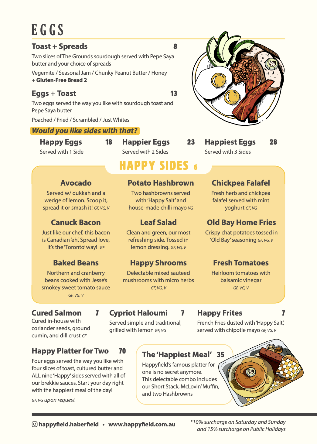 The Menu — Happyfield