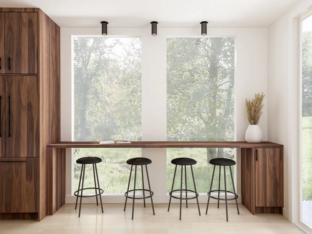 New built kitchen design on Bowen Island, British Columbia