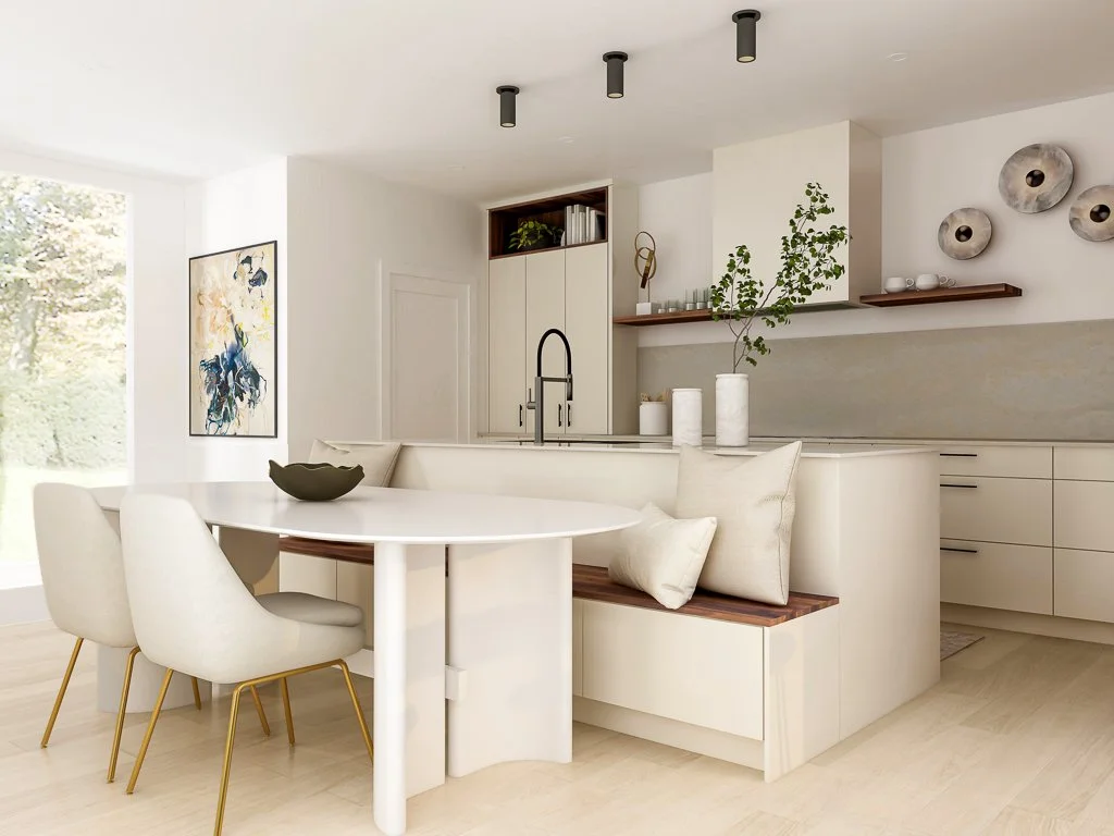 New built kitchen design on Bowen Island, British Columbia