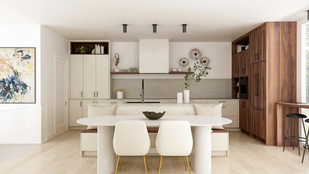 New built kitchen design on Bowen Island, British Columbia