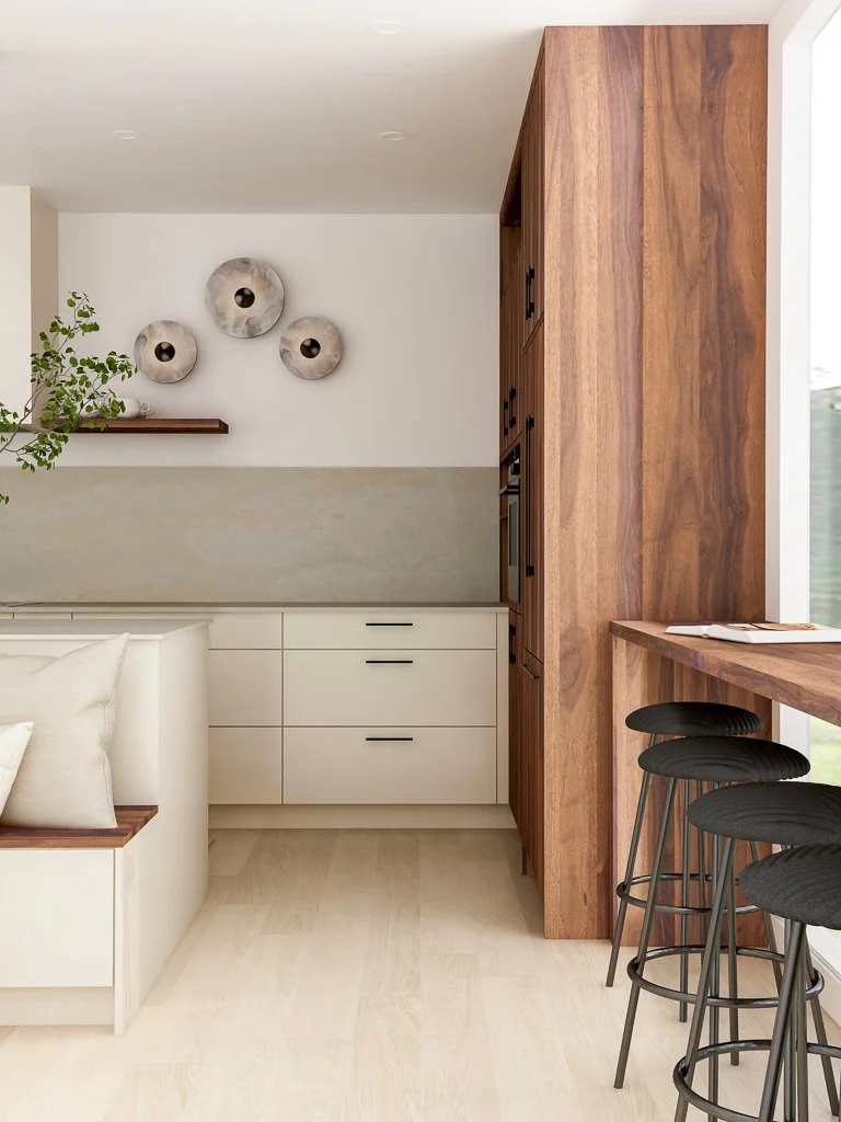 New built kitchen design on Bowen Island, British Columbia