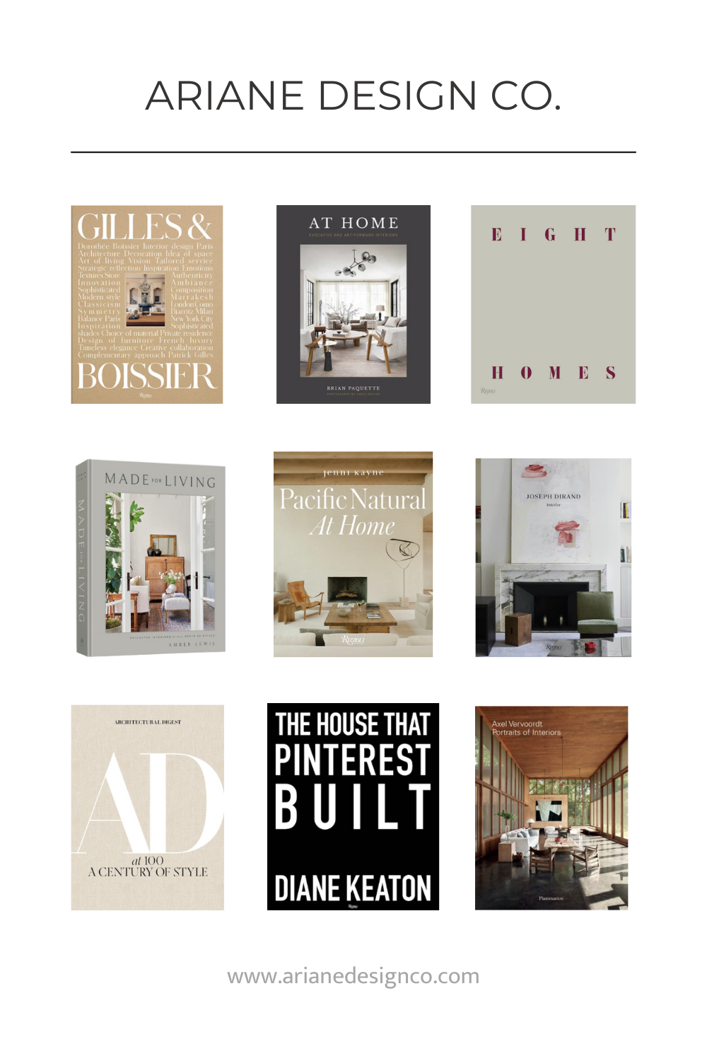 Our Favourite Coffee Table Books — ARIANE DESIGN CO.
