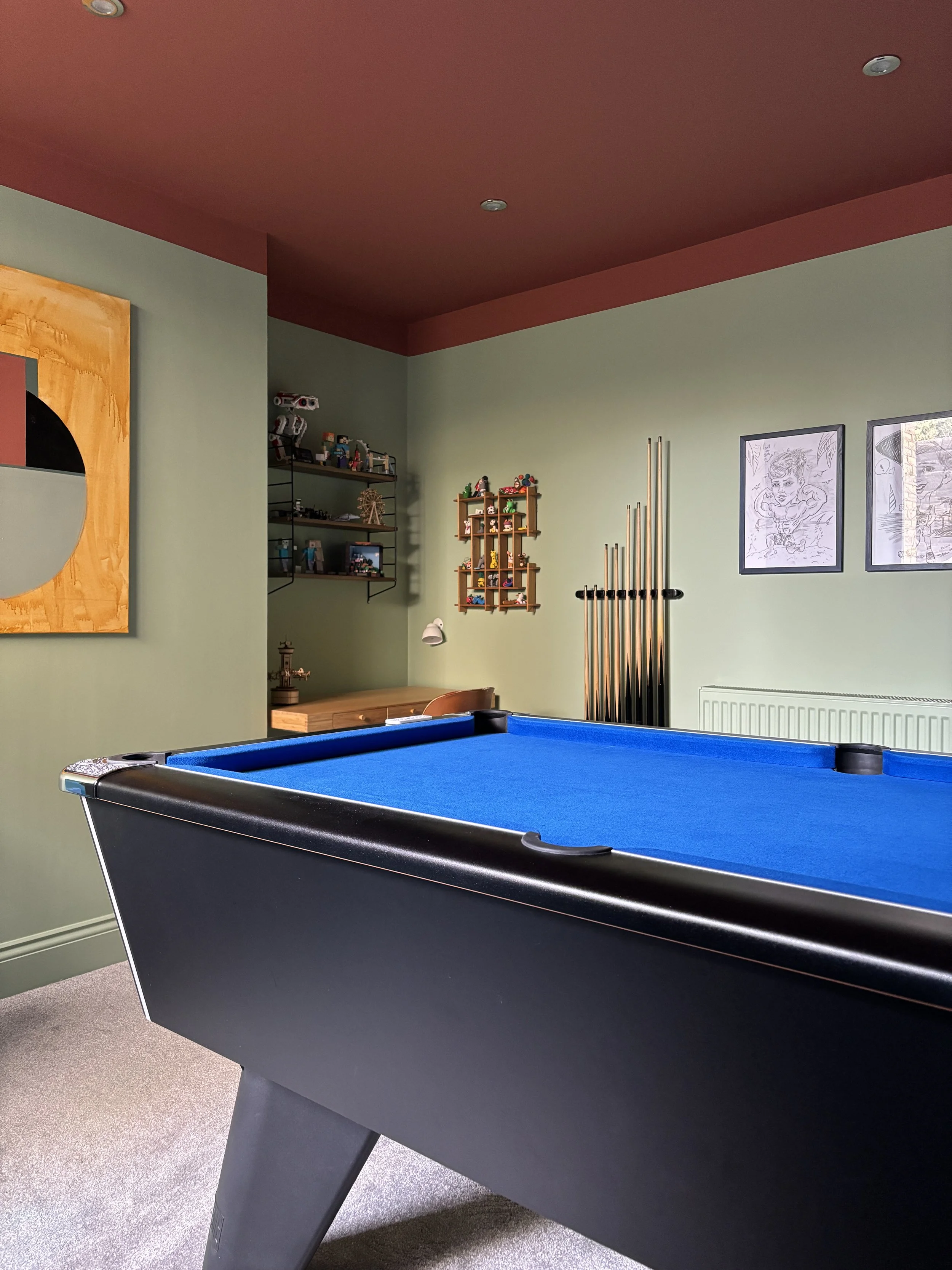 Our Gaming Room Makeover - Cool Paint Colour Ideas
