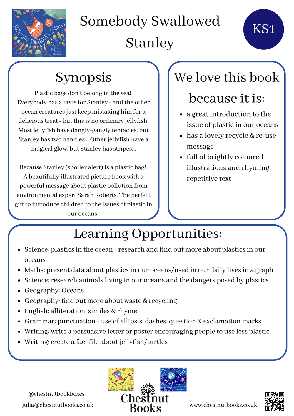 Somebody Swallowed Stanley by Sarah Roberts — Chestnut Books