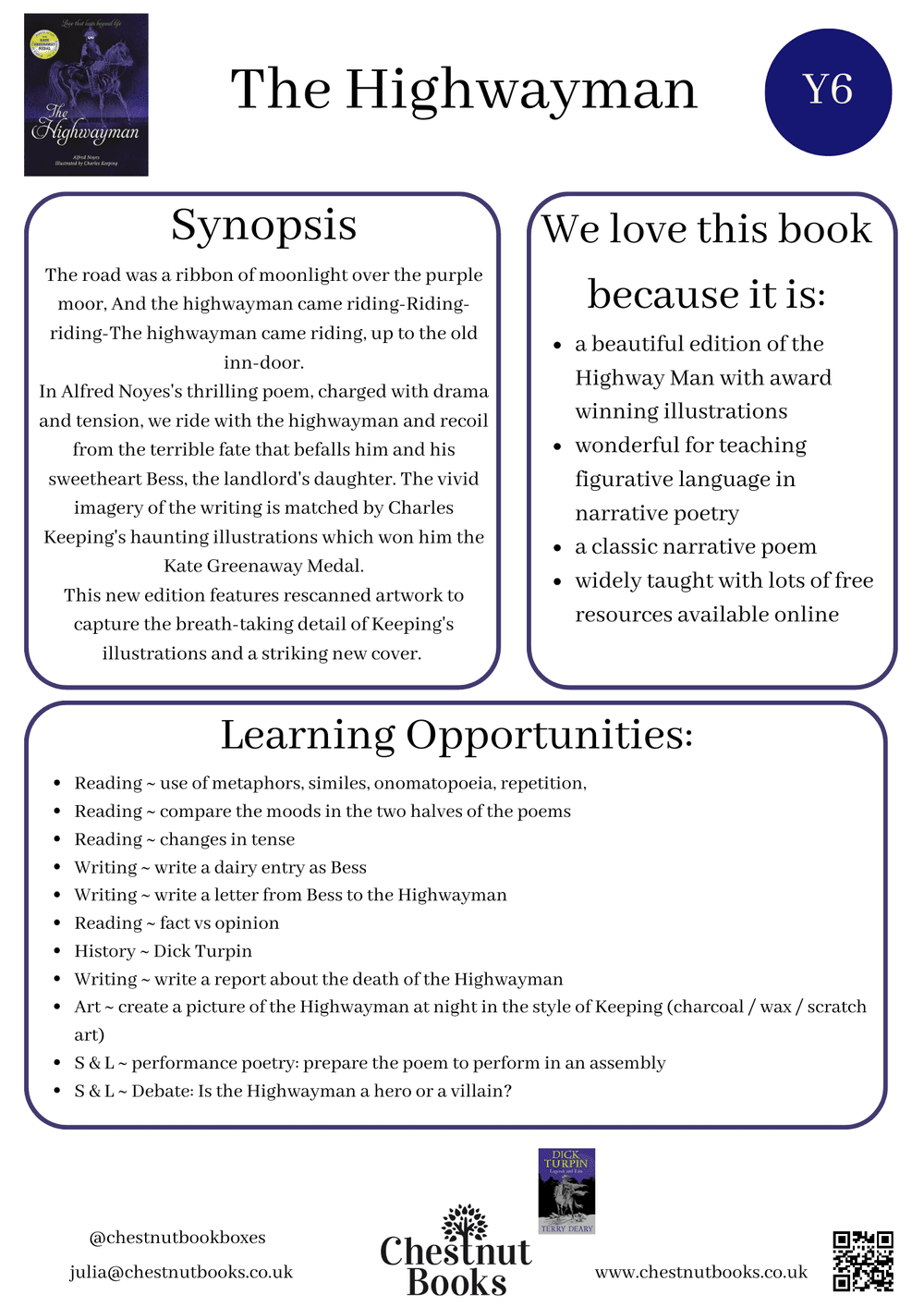 The Highway Man by Alfred Noyes — Chestnut Books