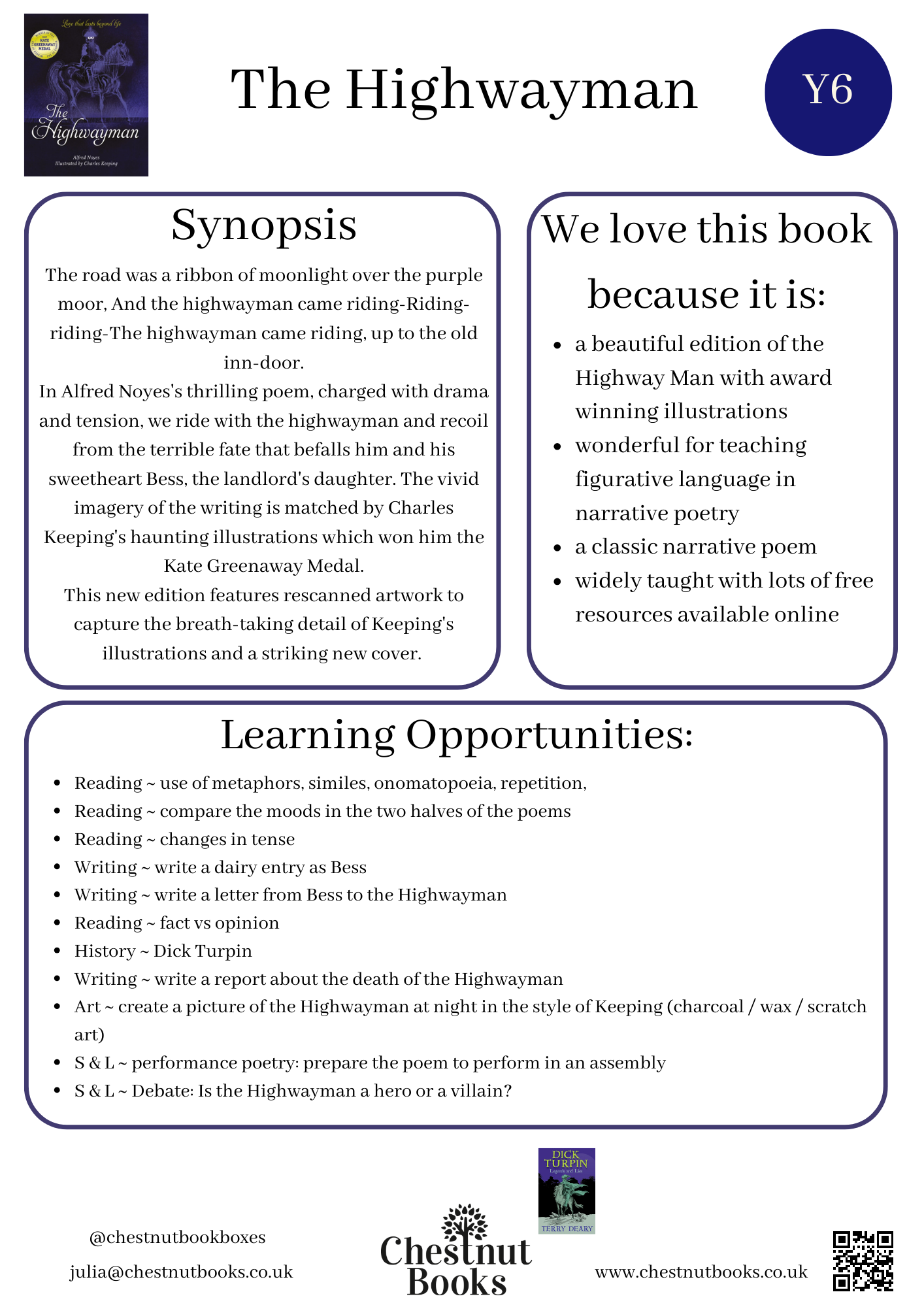 The Highway Man by Alfred Noyes — Chestnut Books