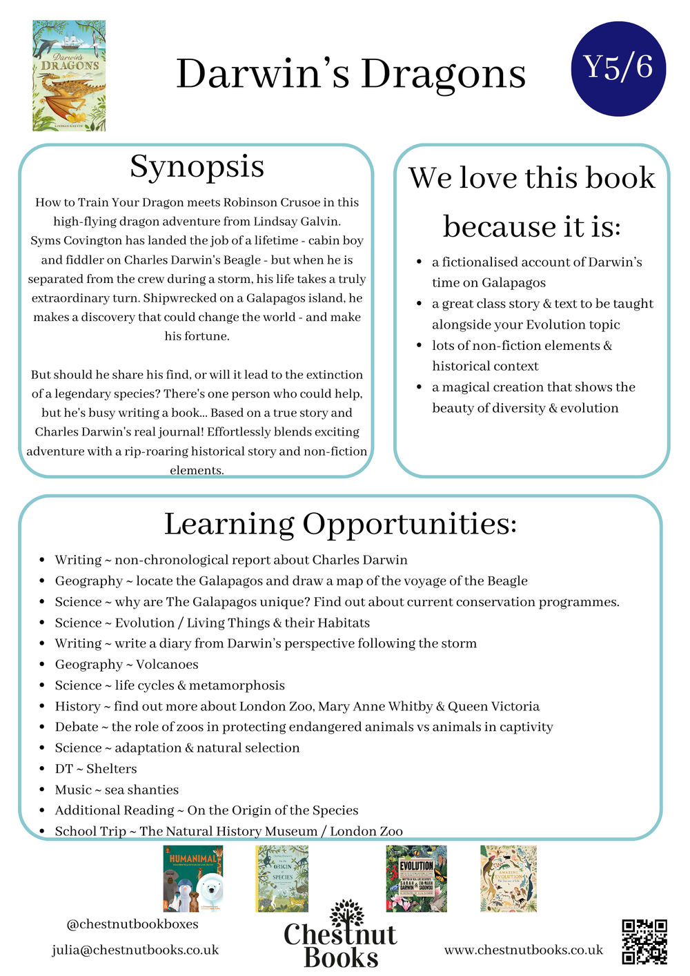 Darwin's Dragons by Lindsay Galvin — Chestnut Books