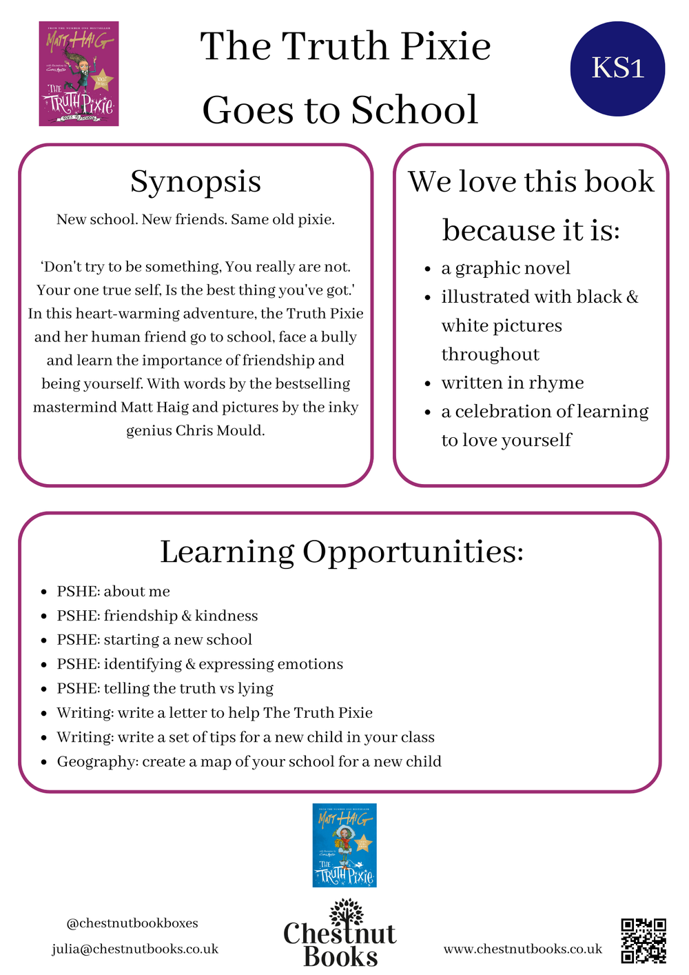 The Truth Pixie Goes to School by Matt Haig — Chestnut Books