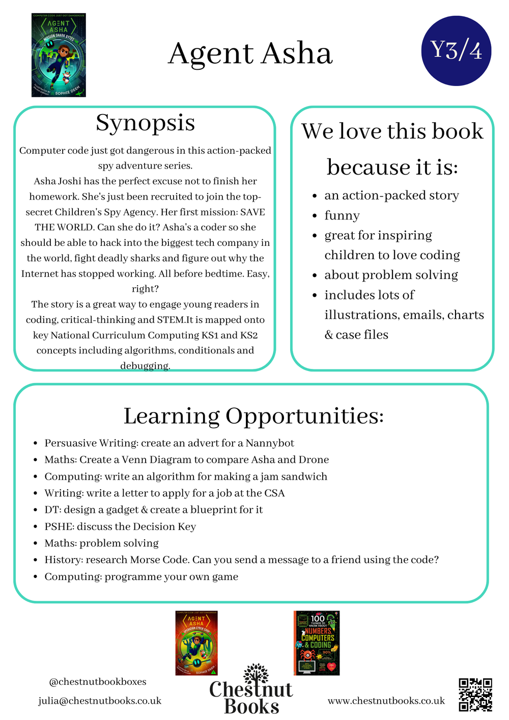 Agent Asha by Sophie Teen — Chestnut Books