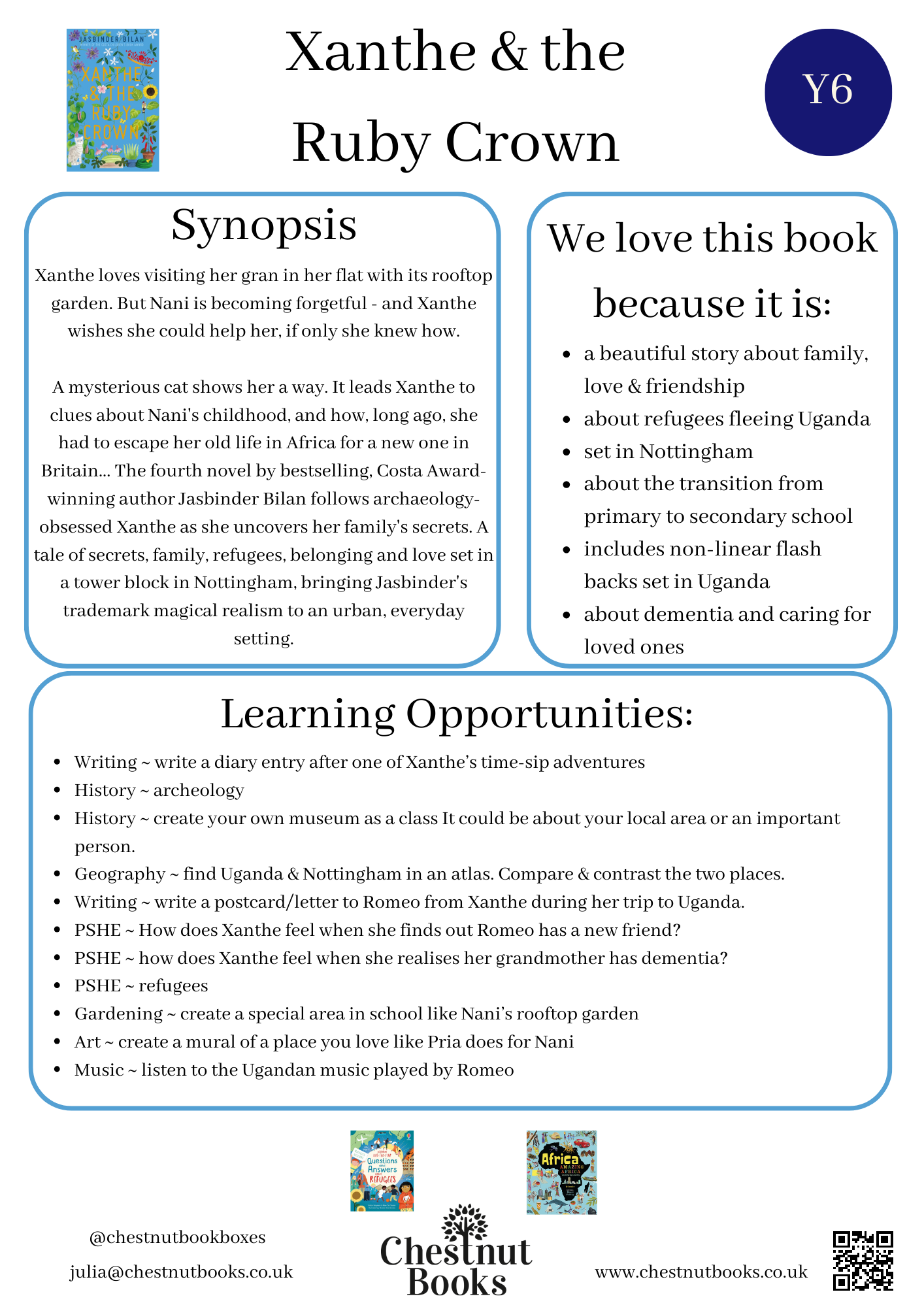 Xanthe and the Ruby Crown by Jasbinder Bilan — Chestnut Books