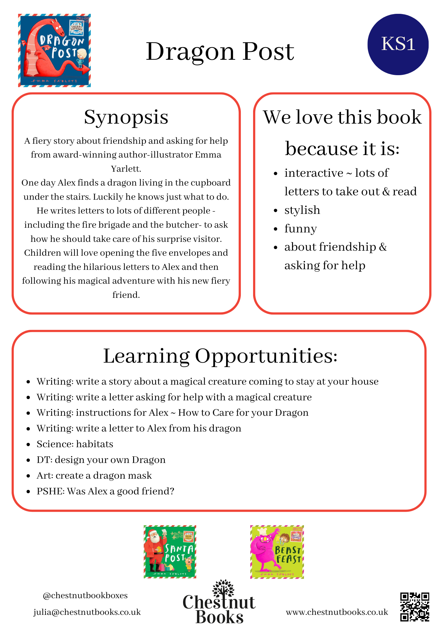 Dragon Post by Emma Yarlett — Chestnut Books