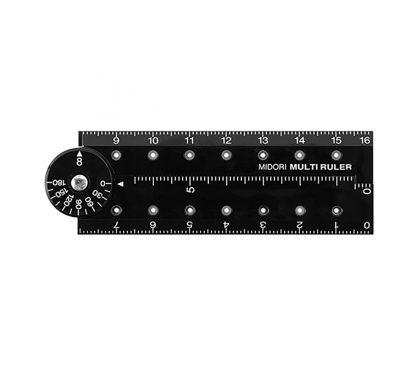 MIDORI Multi Ruler 30cm Black — KANDS Papelería