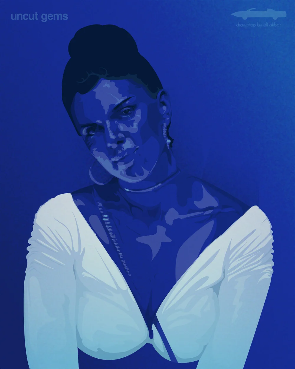 Uncut Gems Portraits including Adam Sandler, Kevin Garnett, Julia Fox... — drawptop by ali akbar ...