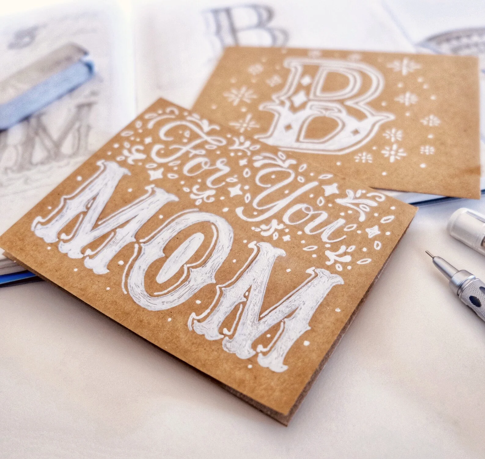 How to Letter A Card You Can Be Proud Of With Simple Materials — Stacey ...