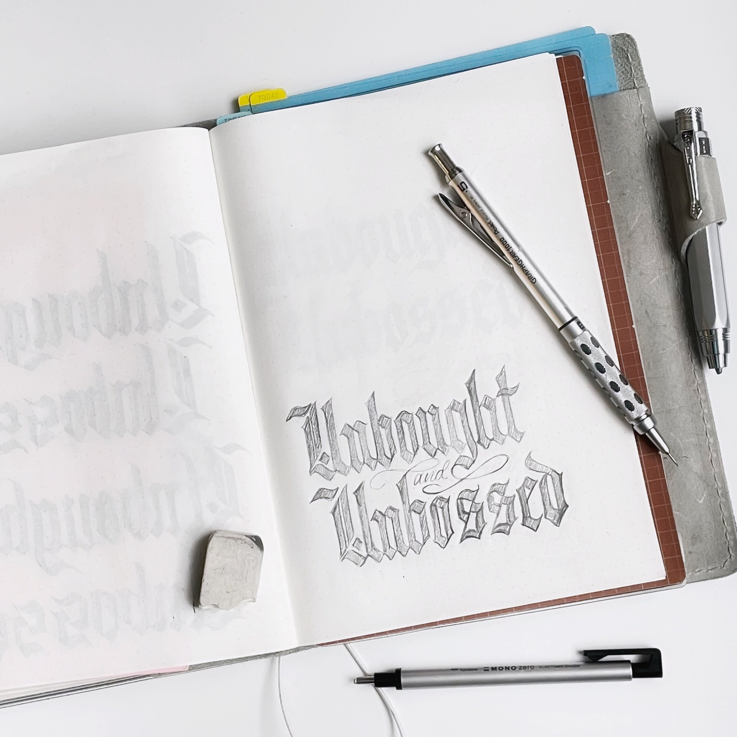Work In Progress: Lettering Unbought and Unbossed — Stacey Scribbling ...