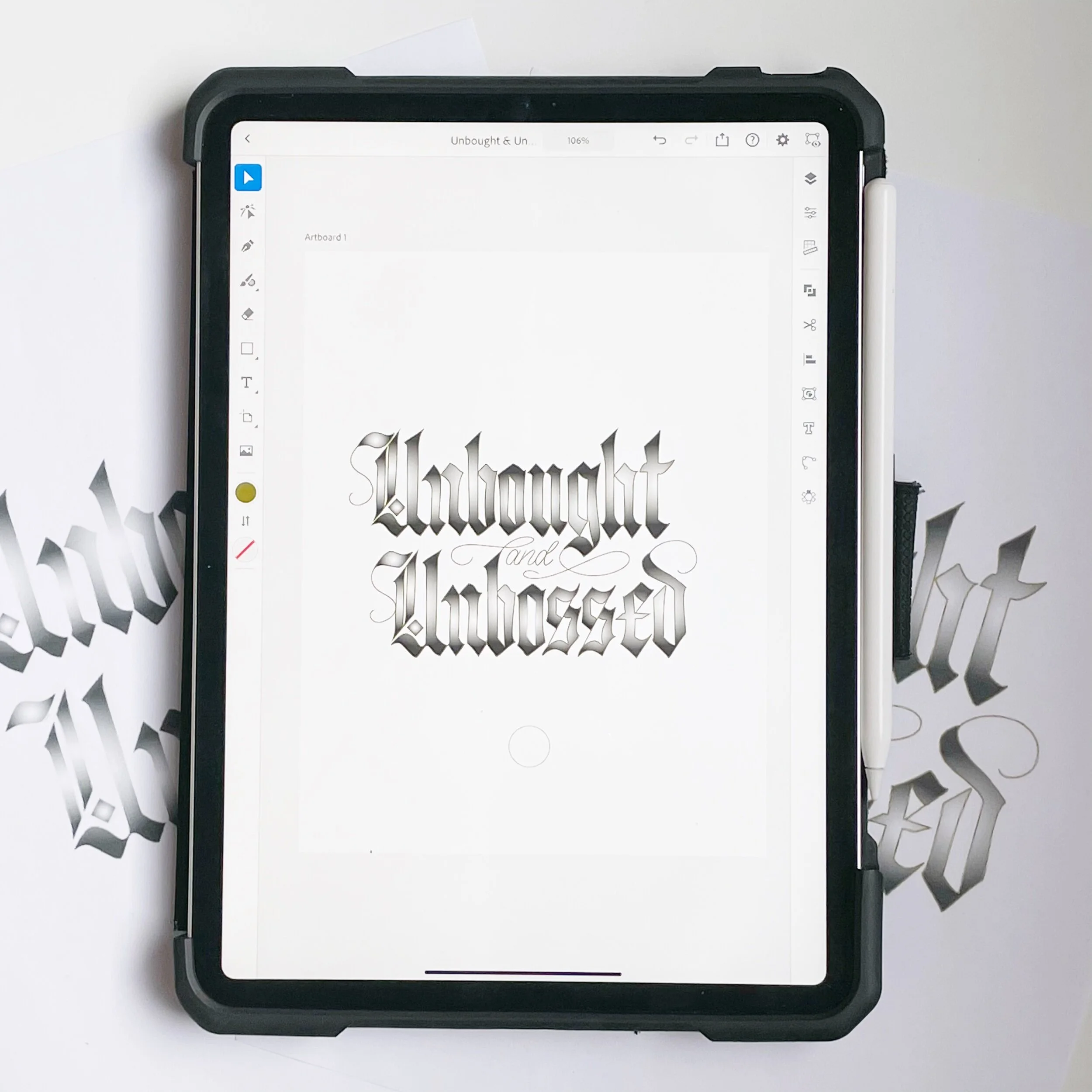 Using Adobe Illustrator On The Ipad — Stacey Scribbling | Lettering and ...