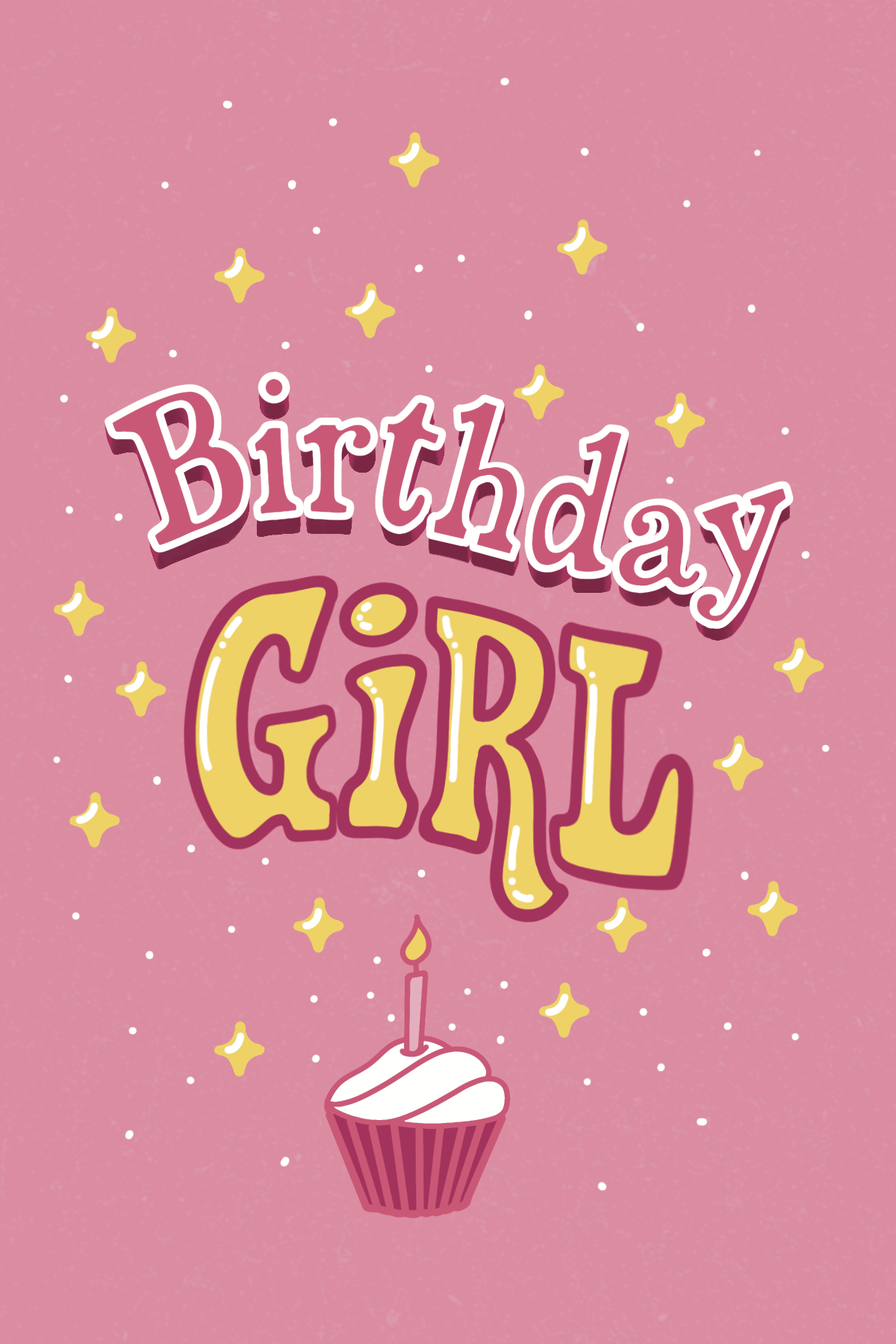 Birthday Girl Card — Stacey Scribbling | Lettering and Calligraphy