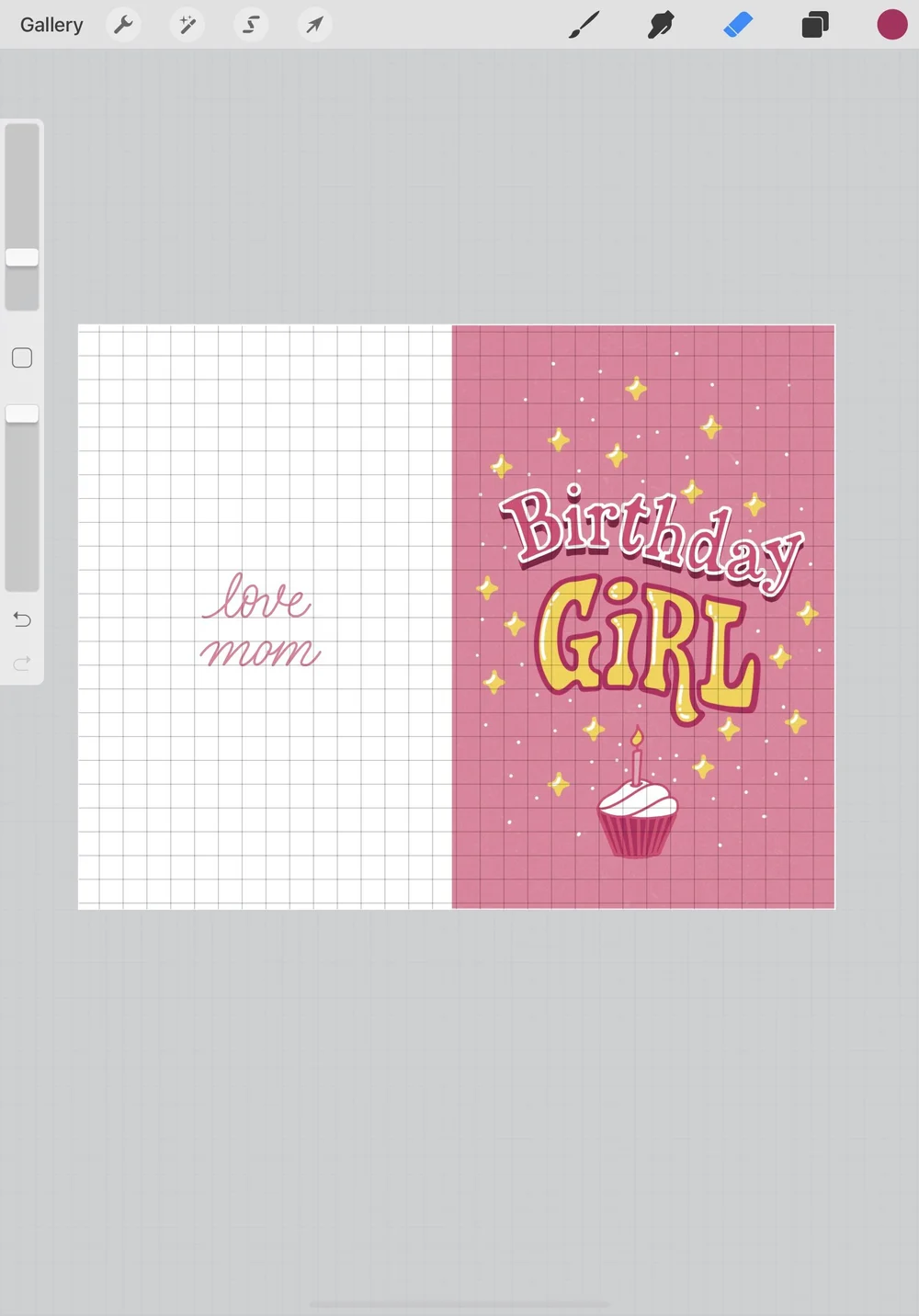 Birthday Girl Card — Stacey Scribbling | Lettering and Calligraphy