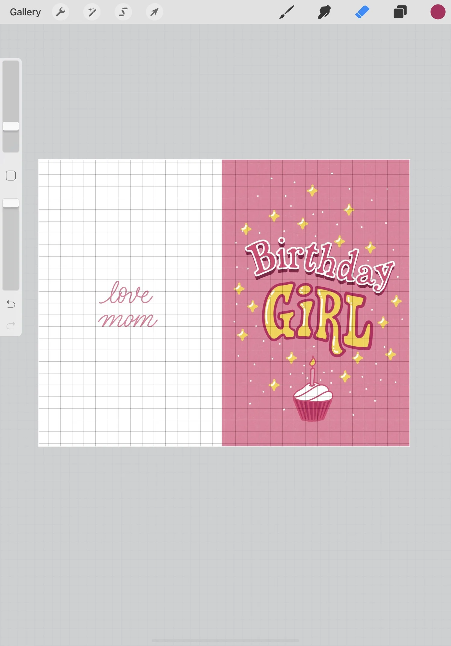 Birthday Girl Card — Stacey Scribbling | Lettering and Calligraphy