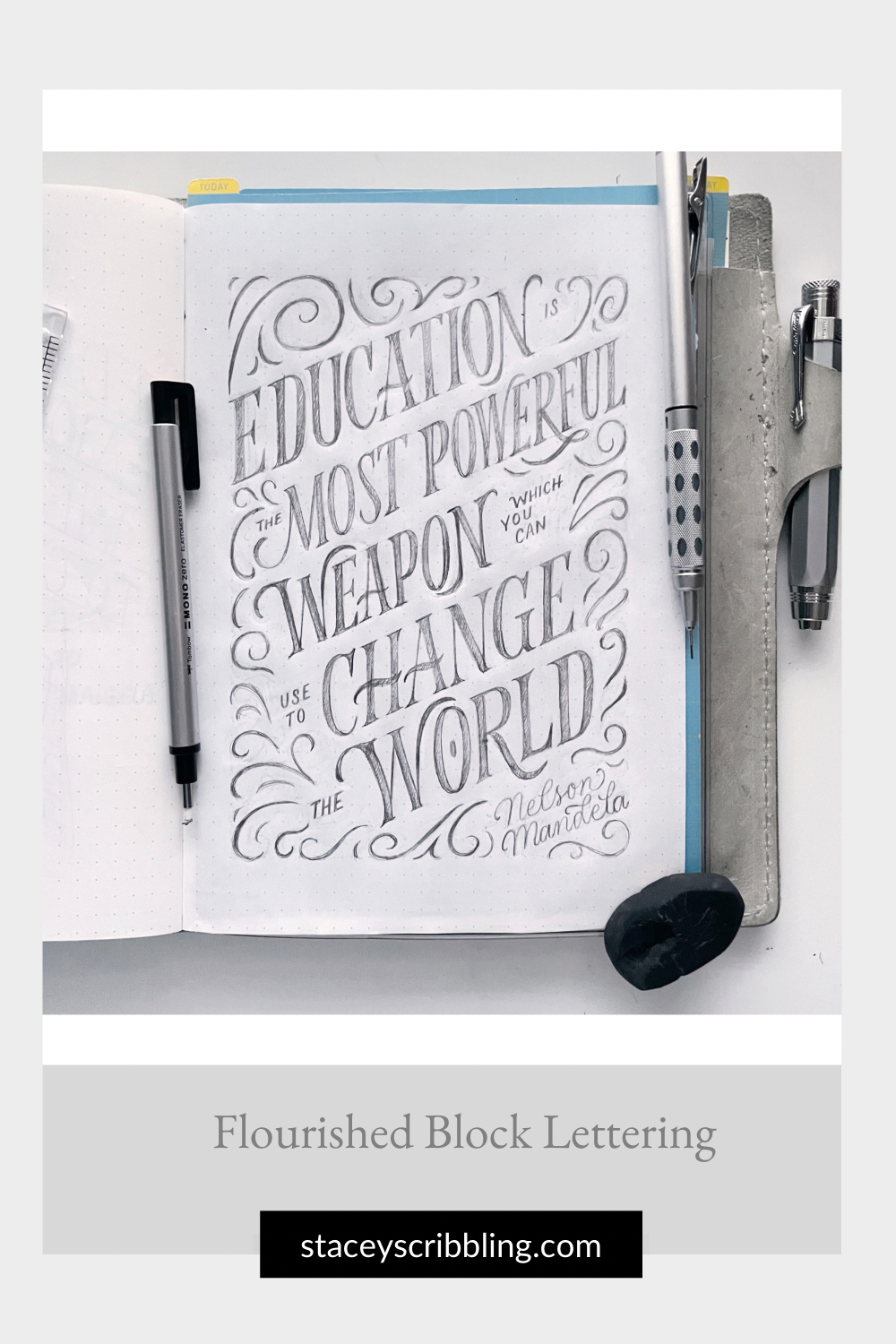 Flourished Block Lettering & The Truth About Teachers — Stacey ...