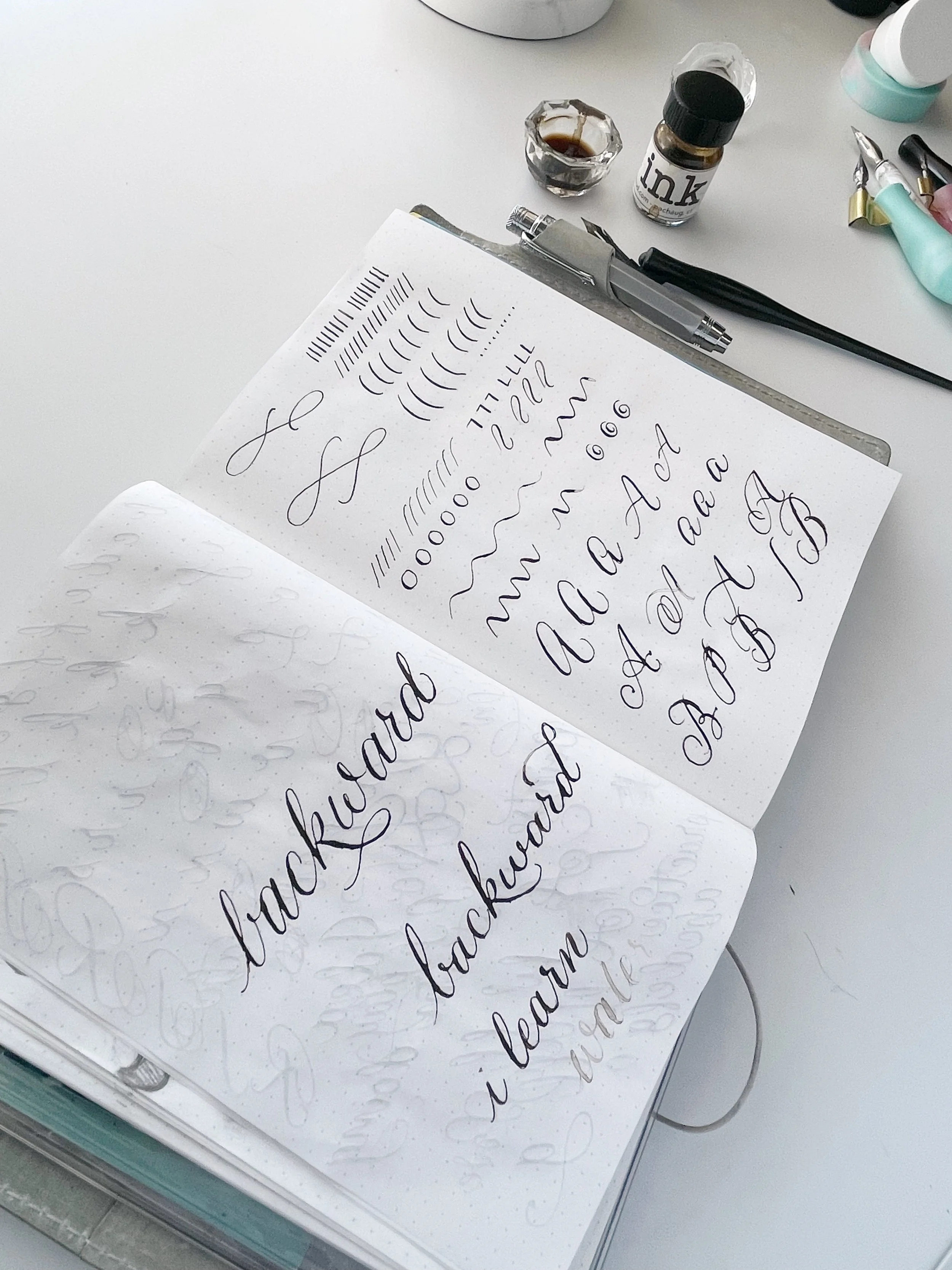 Pointed Pen Calligraphy and Engraving on Glass — Stacey Scribbling ...