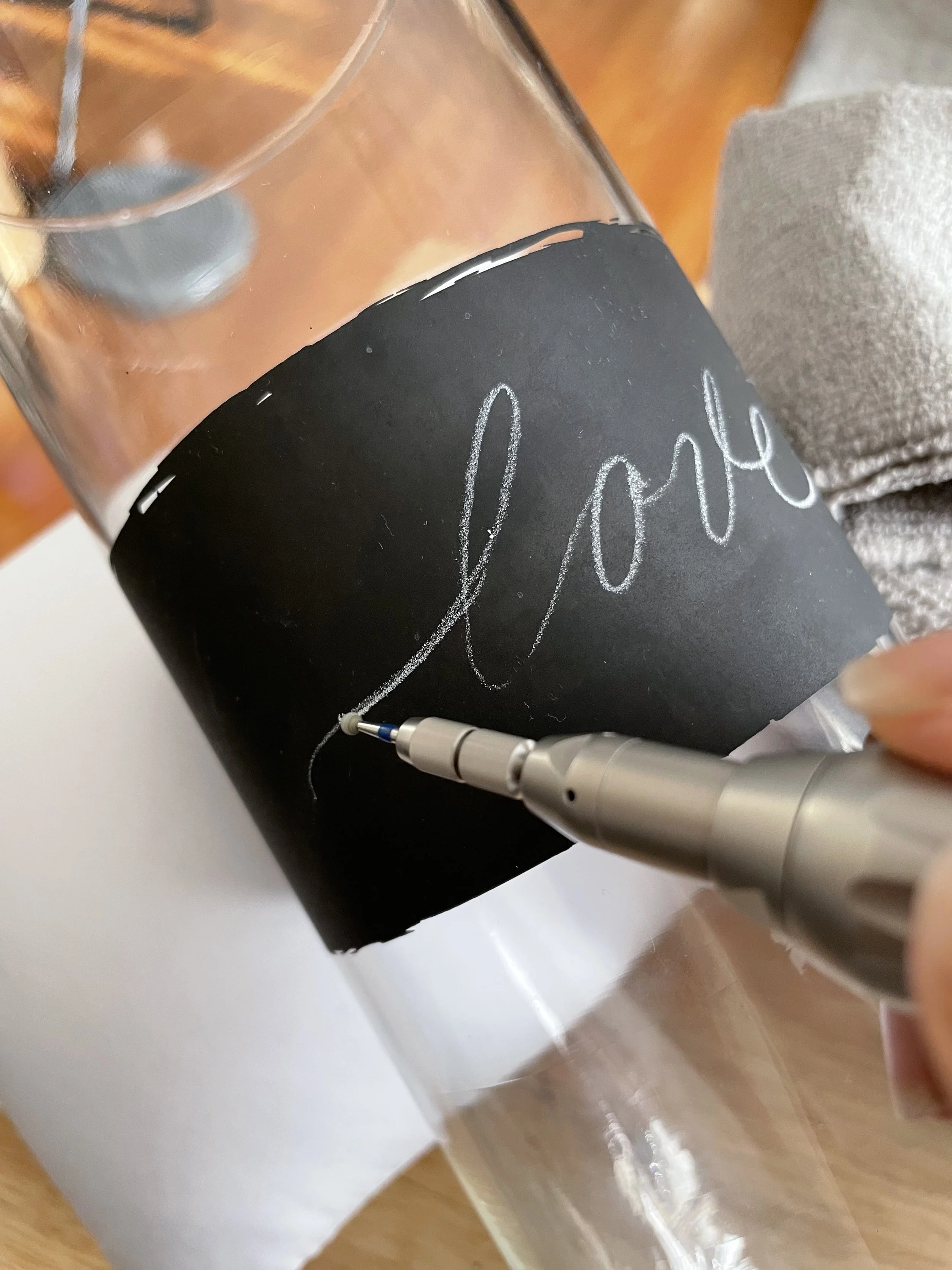 Pointed Pen Calligraphy and Engraving on Glass — Stacey Scribbling ...