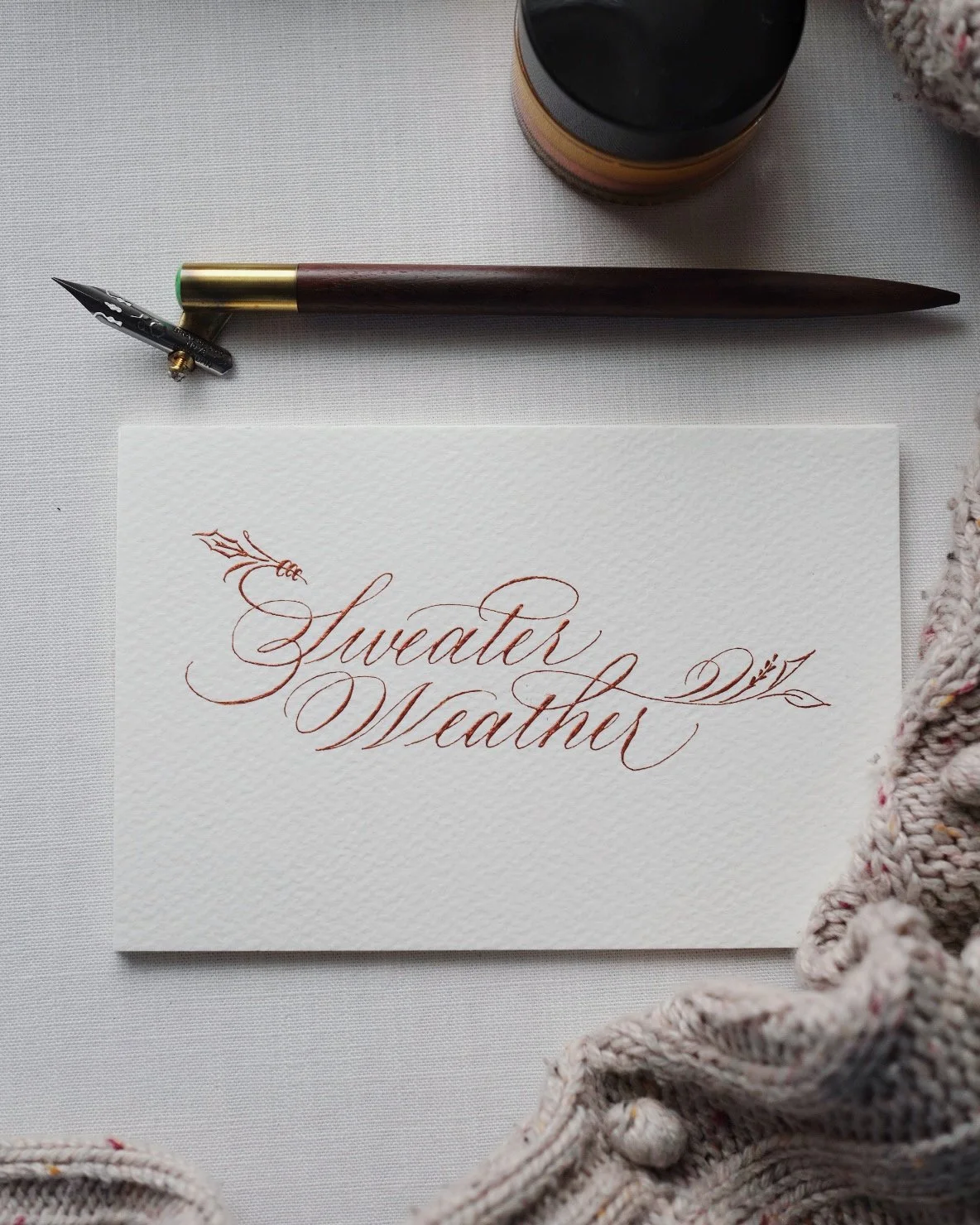 Sweater Weather — Stacey Scribbling | Lettering and Calligraphy