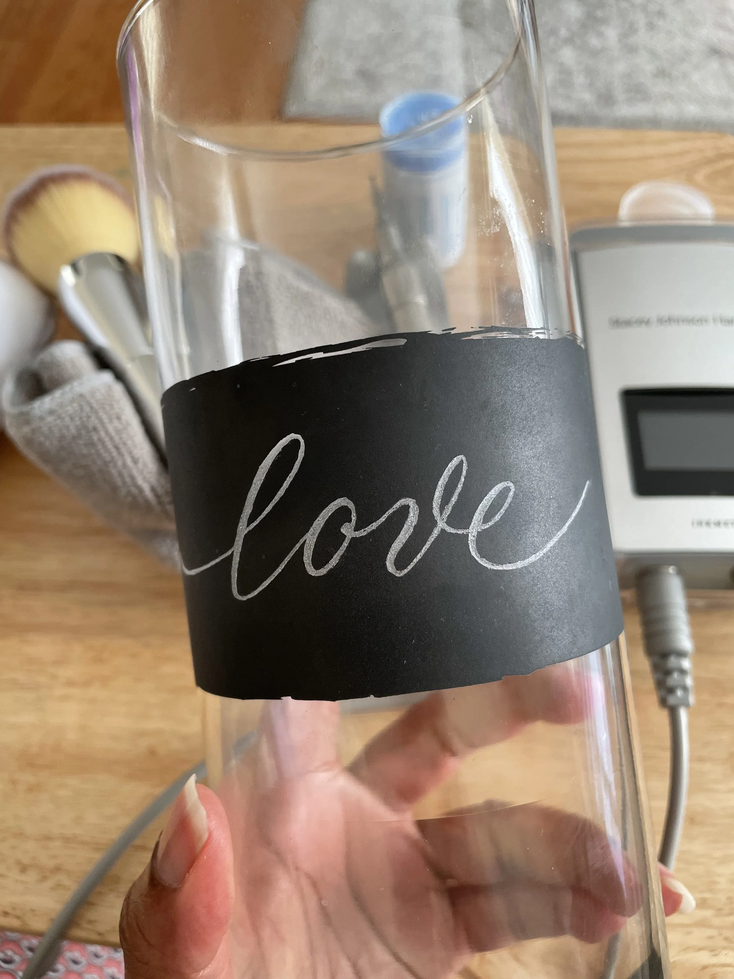 Pointed Pen Calligraphy and Engraving on Glass — Stacey Scribbling ...