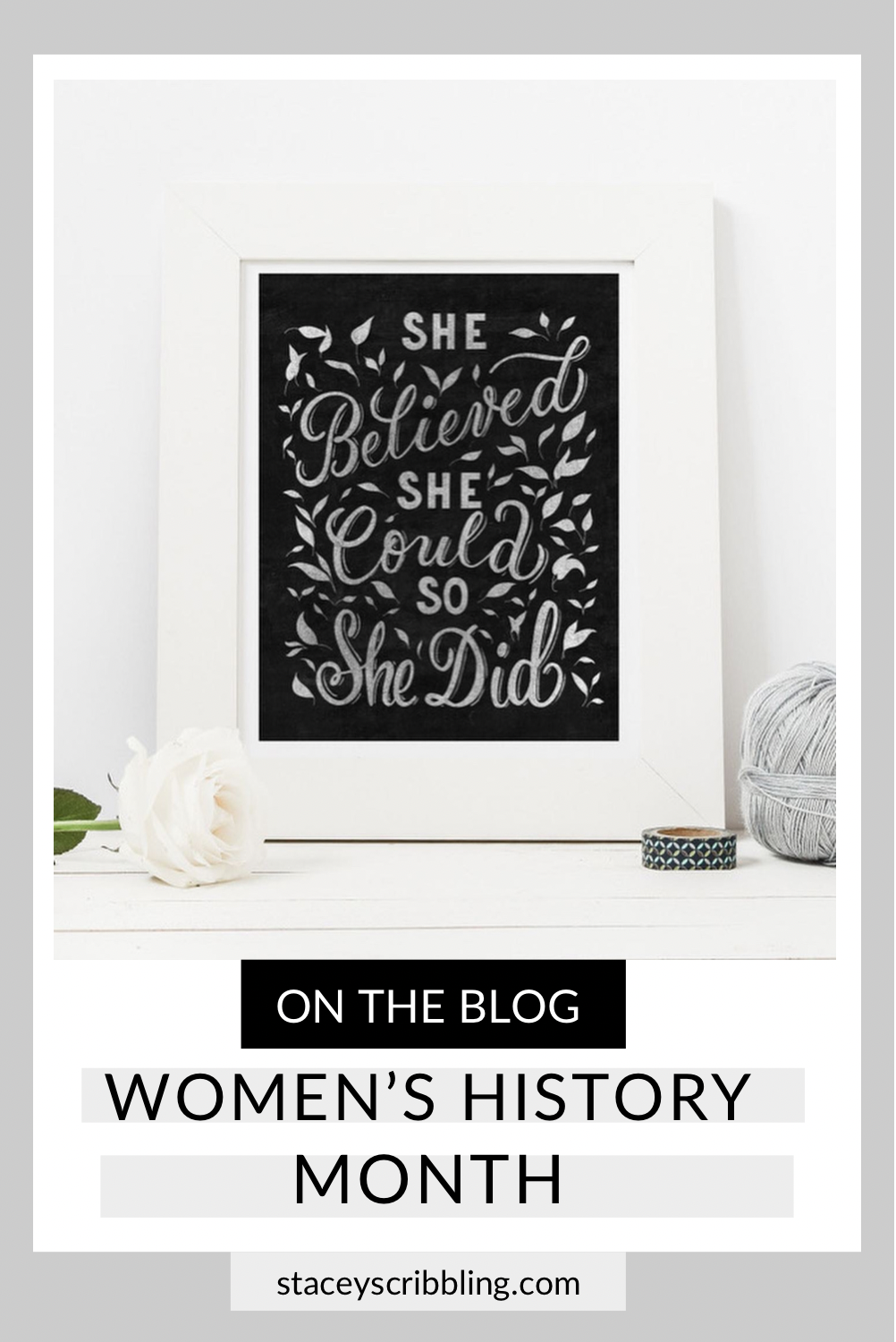 Lettering a Quote for Women’s History Month — Stacey Scribbling ...