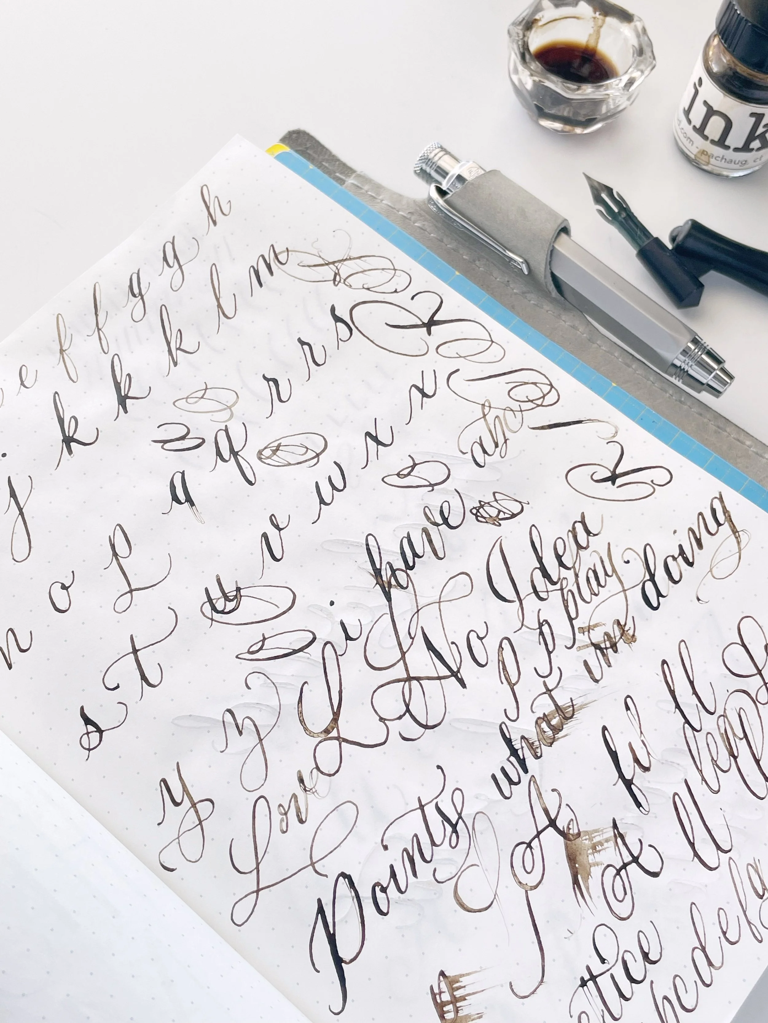 Pointed Pen Calligraphy and Engraving on Glass — Stacey Scribbling ...