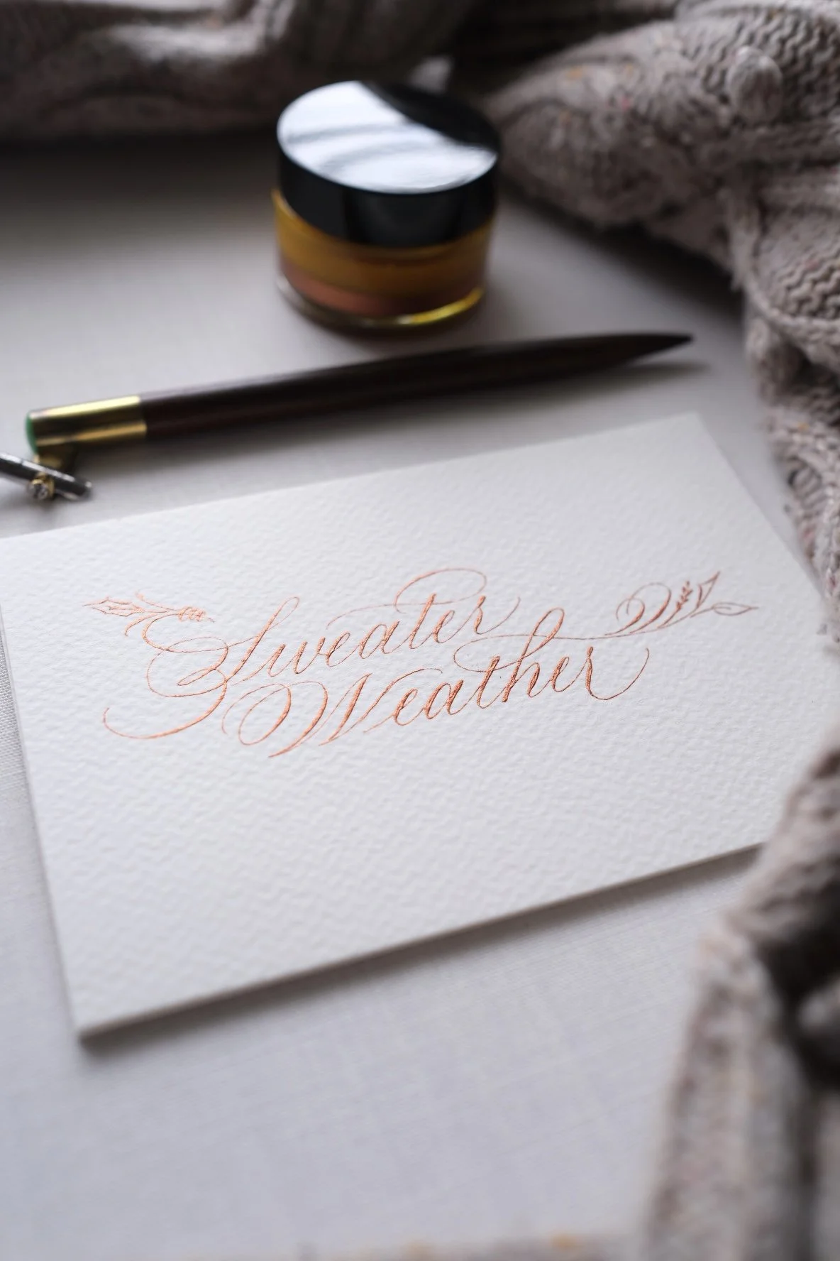Sweater Weather — Stacey Scribbling | Lettering and Calligraphy