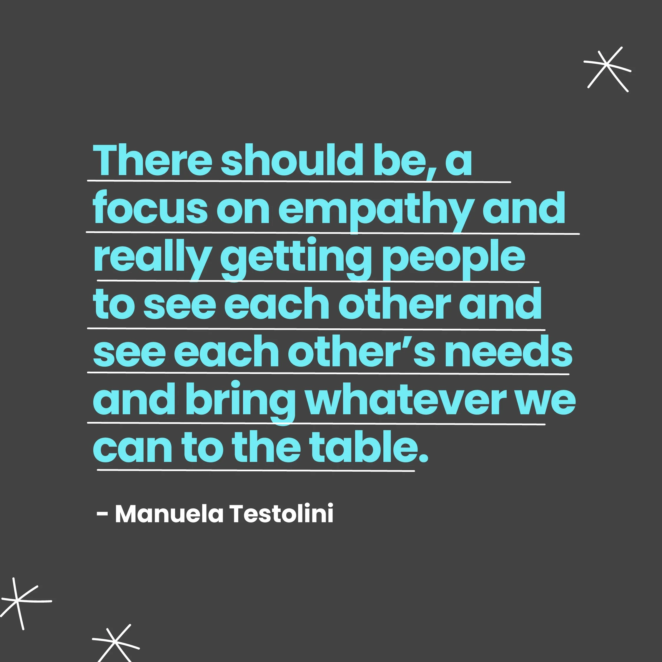 Manuela Testolini Interview, In A Perfect World Foundation — We Are For ...