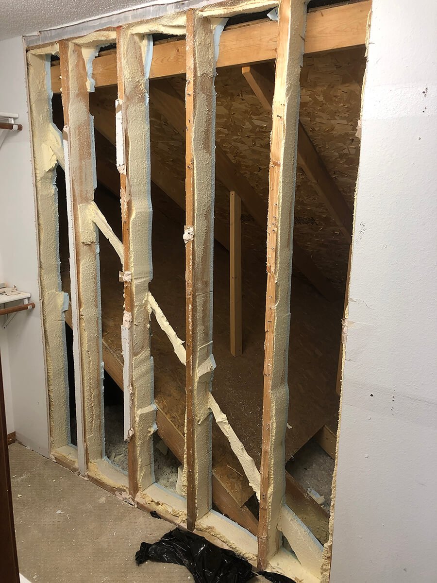 Wall Knockout for Dresser | Bismarck, ND | Handyman Kota