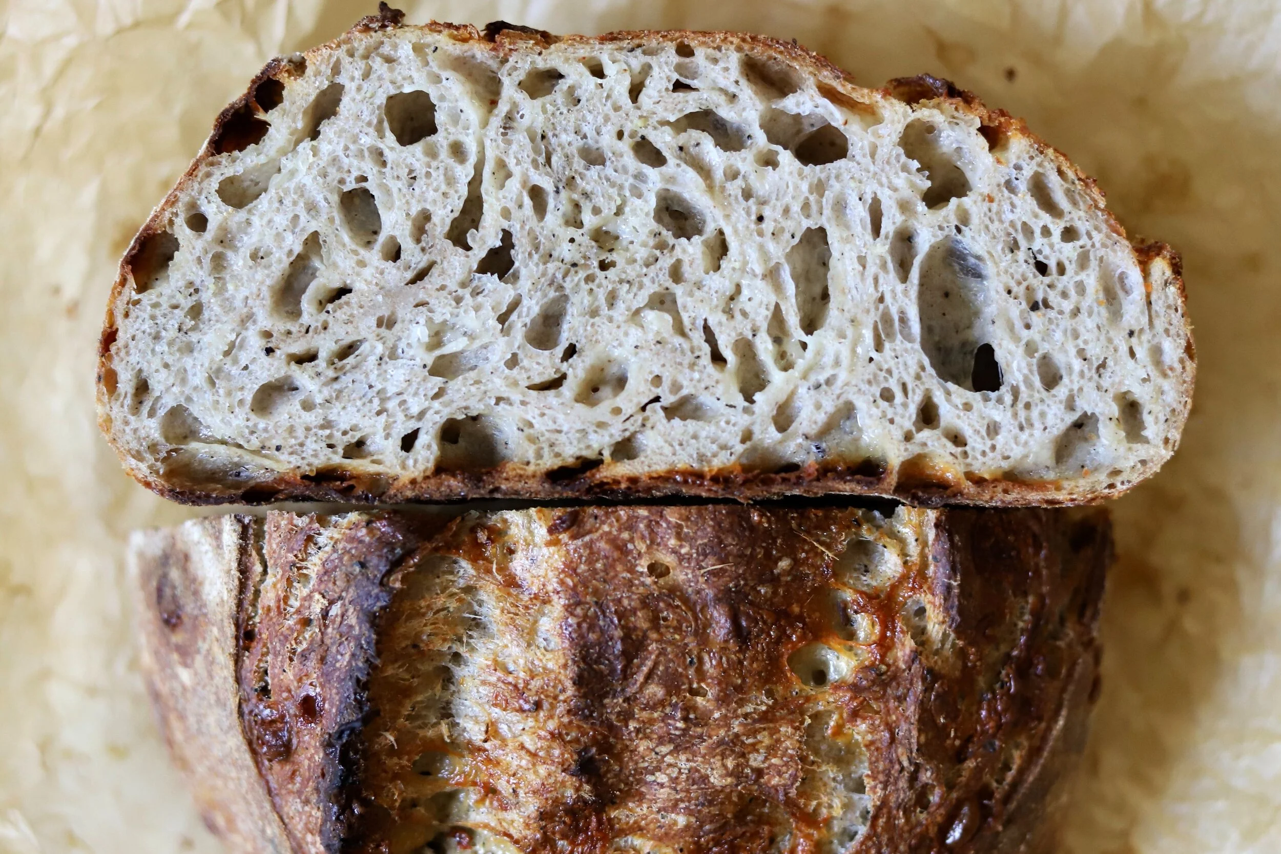 Cheese & Black Pepper Loaf — No Knead to Worry