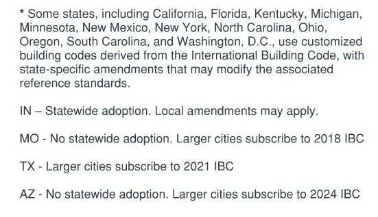 IBC Code Adoption Map by State (2024, 2021, 2018) | USA Building Code ...