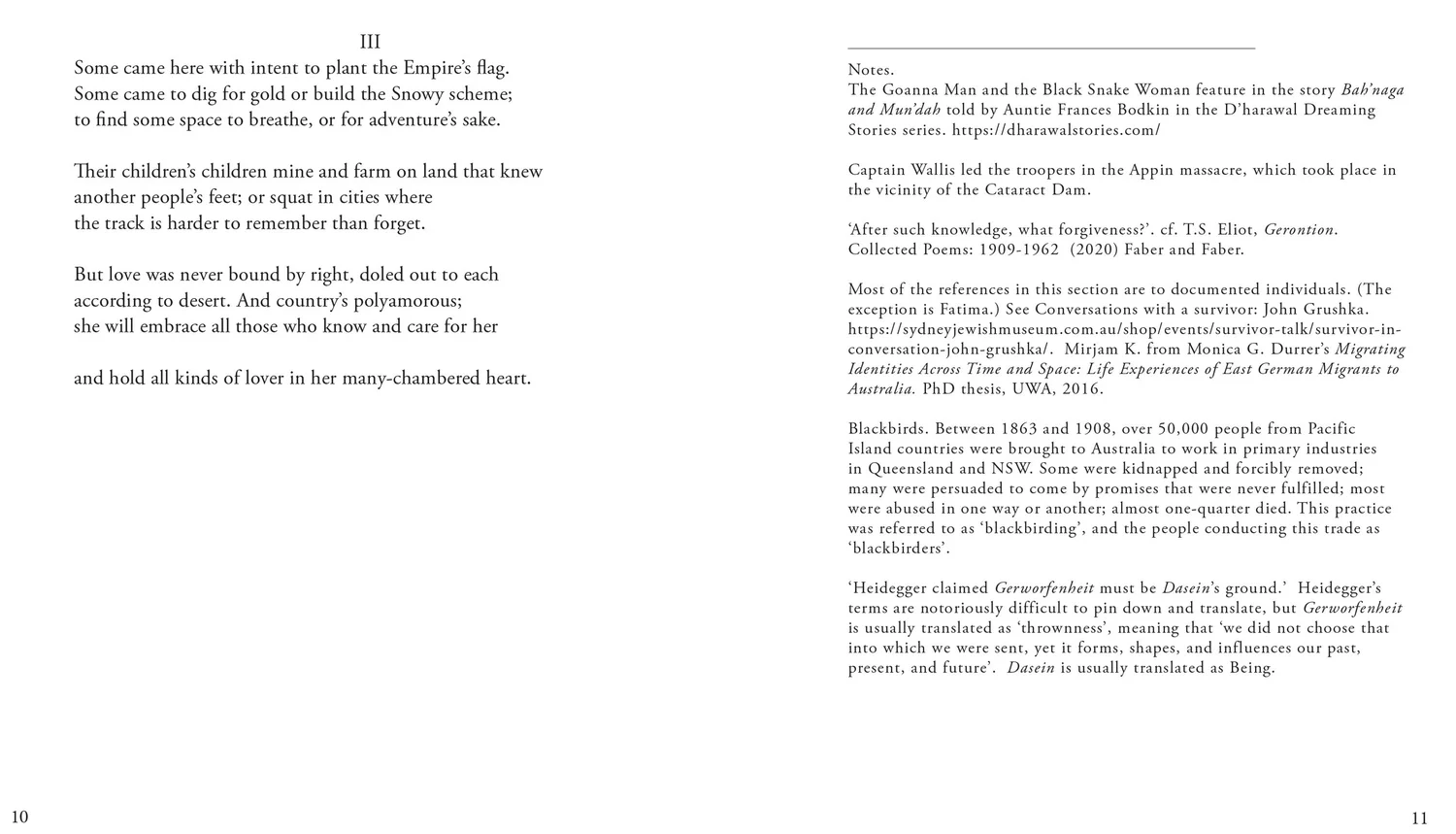 Country - Readings 1 — South Coast Writers Centre