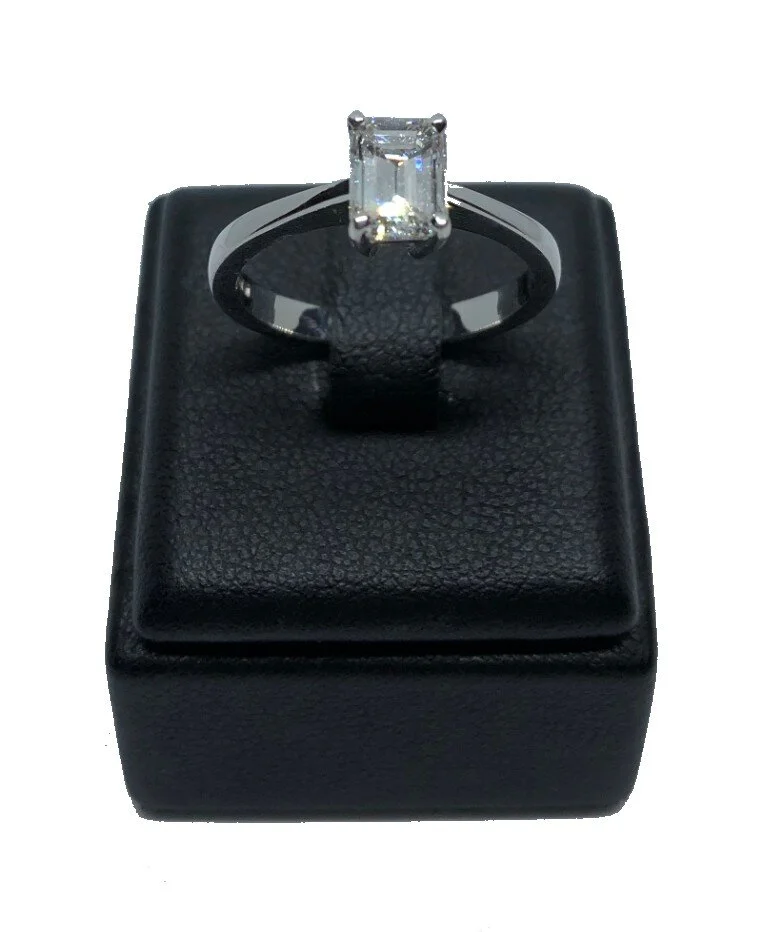 Emerald Cut Single Stone Ring — Jill Wheelock-Lines Pearls & Fine ...