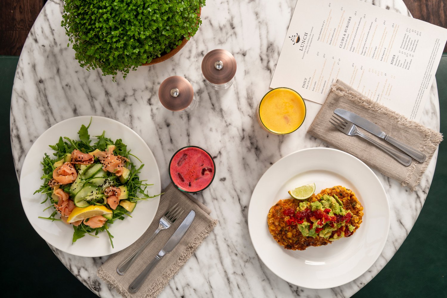 Menus — Orange Pekoe