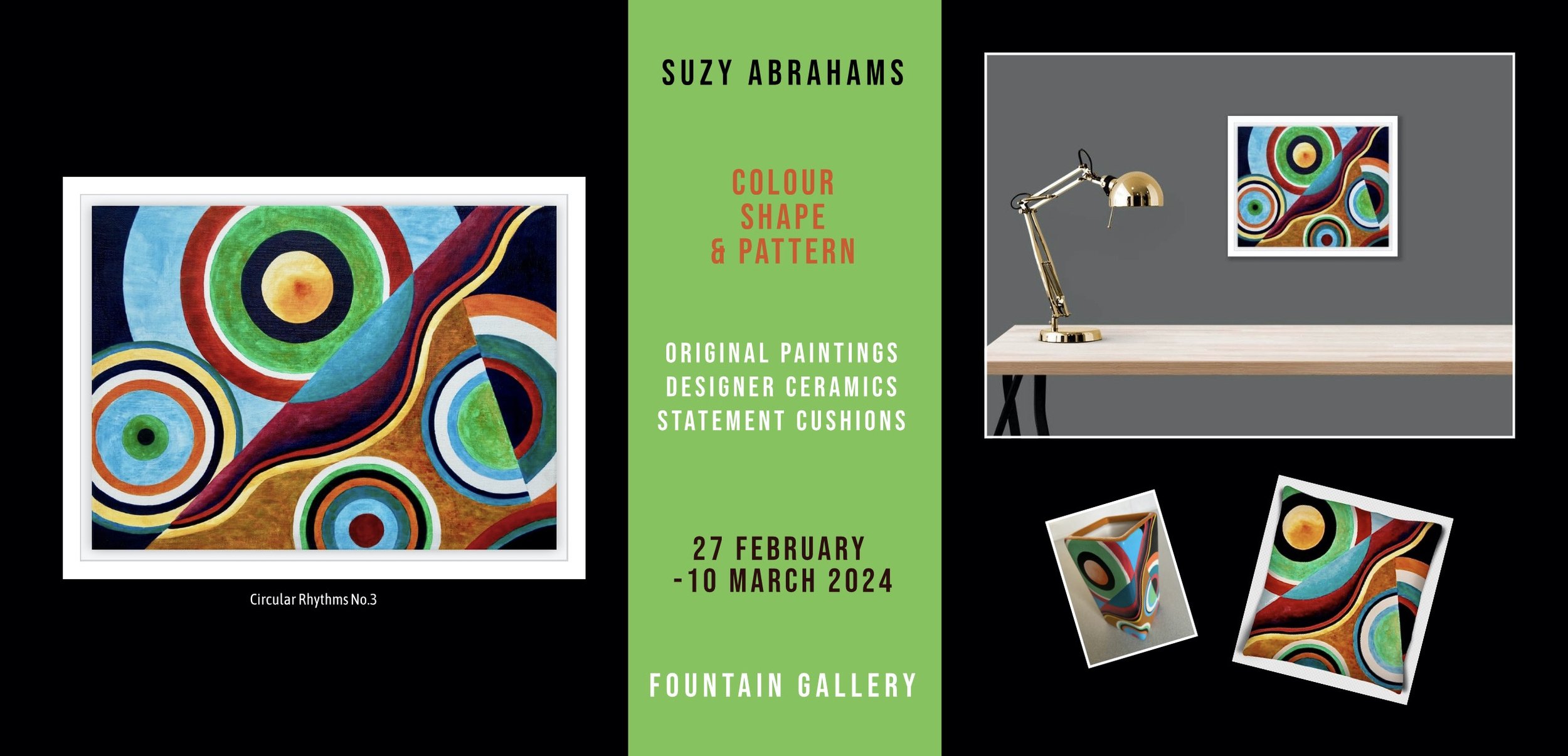 Colour, Shape & Pattern — Suzy Abrahams — The Fountain Gallery