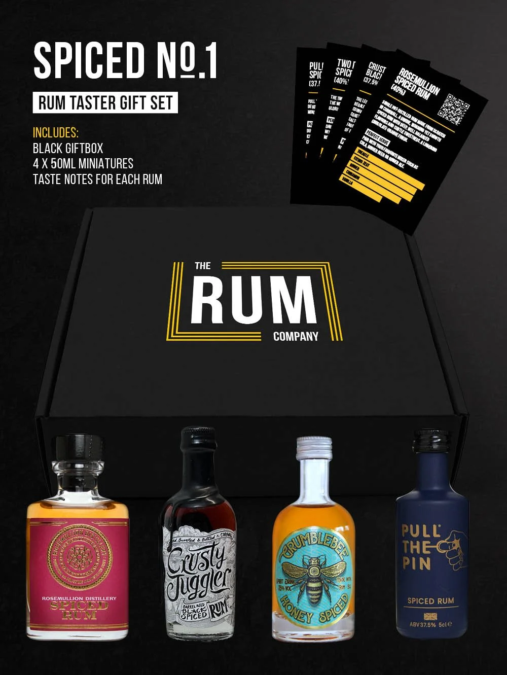 Spiced Rum Taster Set Gift Box - The Rum Company — The Rum Company ...