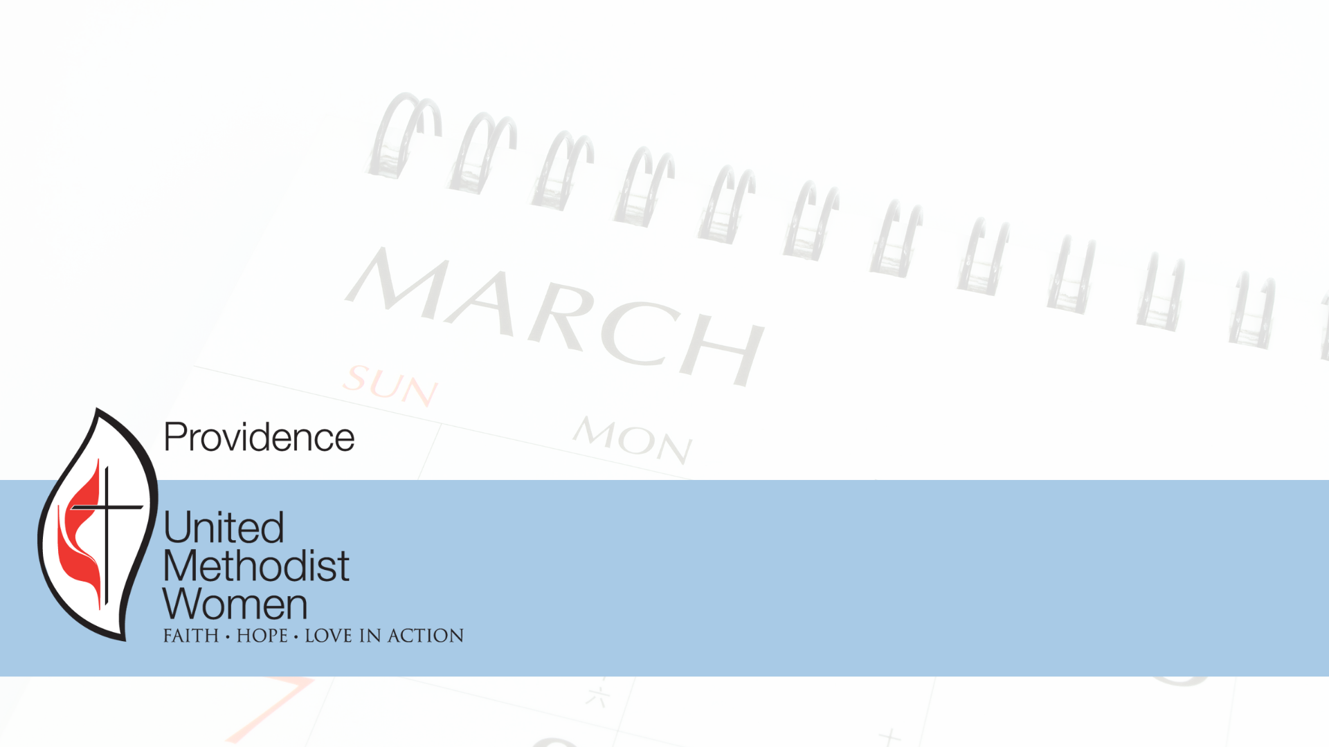 Upcoming — Providence UMC
