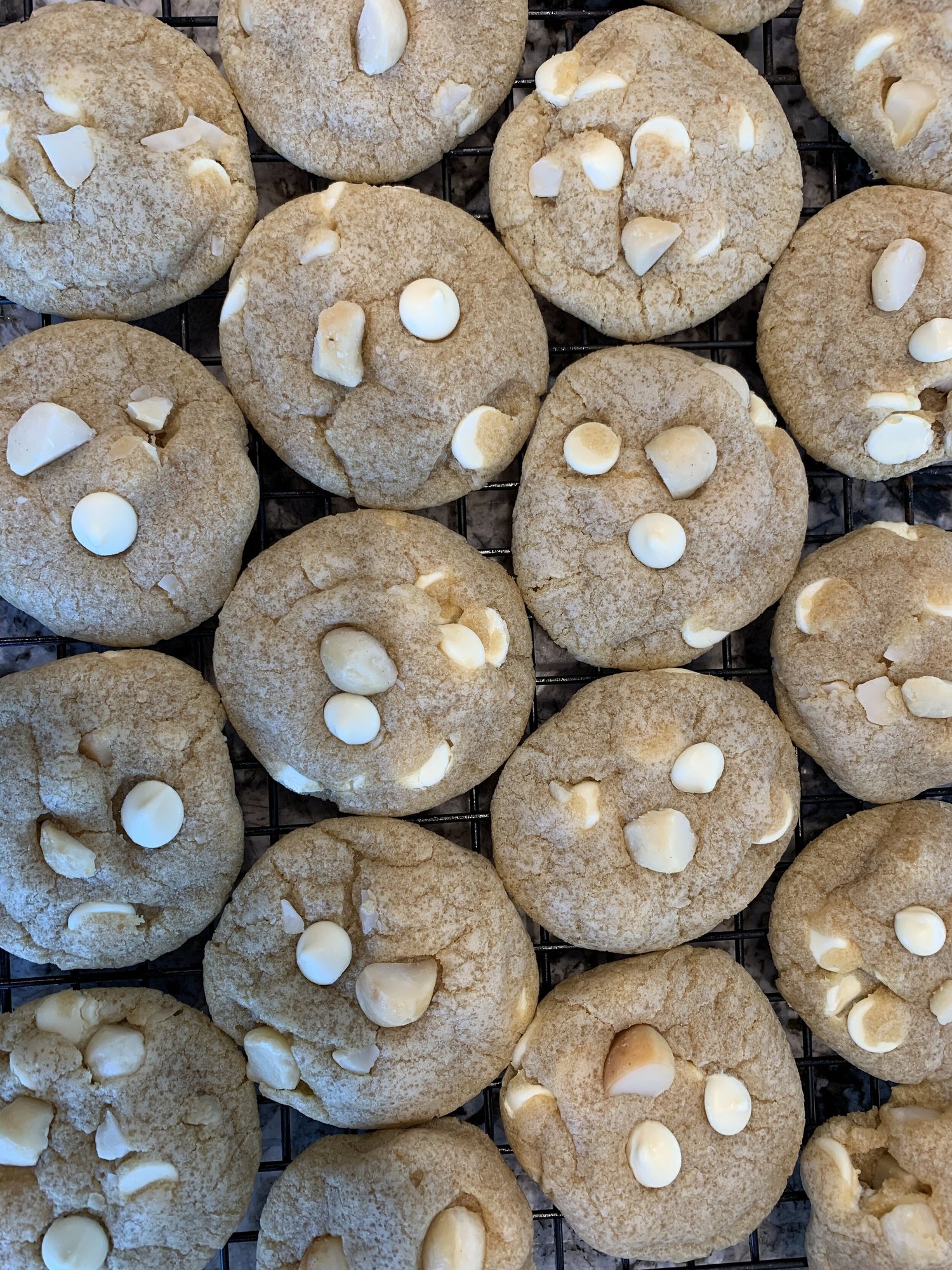 white chocolate mac nut cookies — EF, the chEF