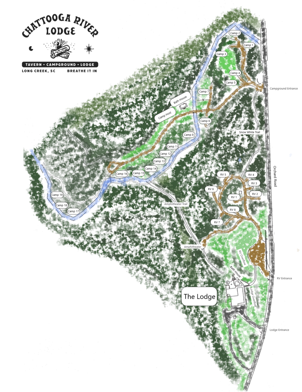 Map — Chattooga River Lodge