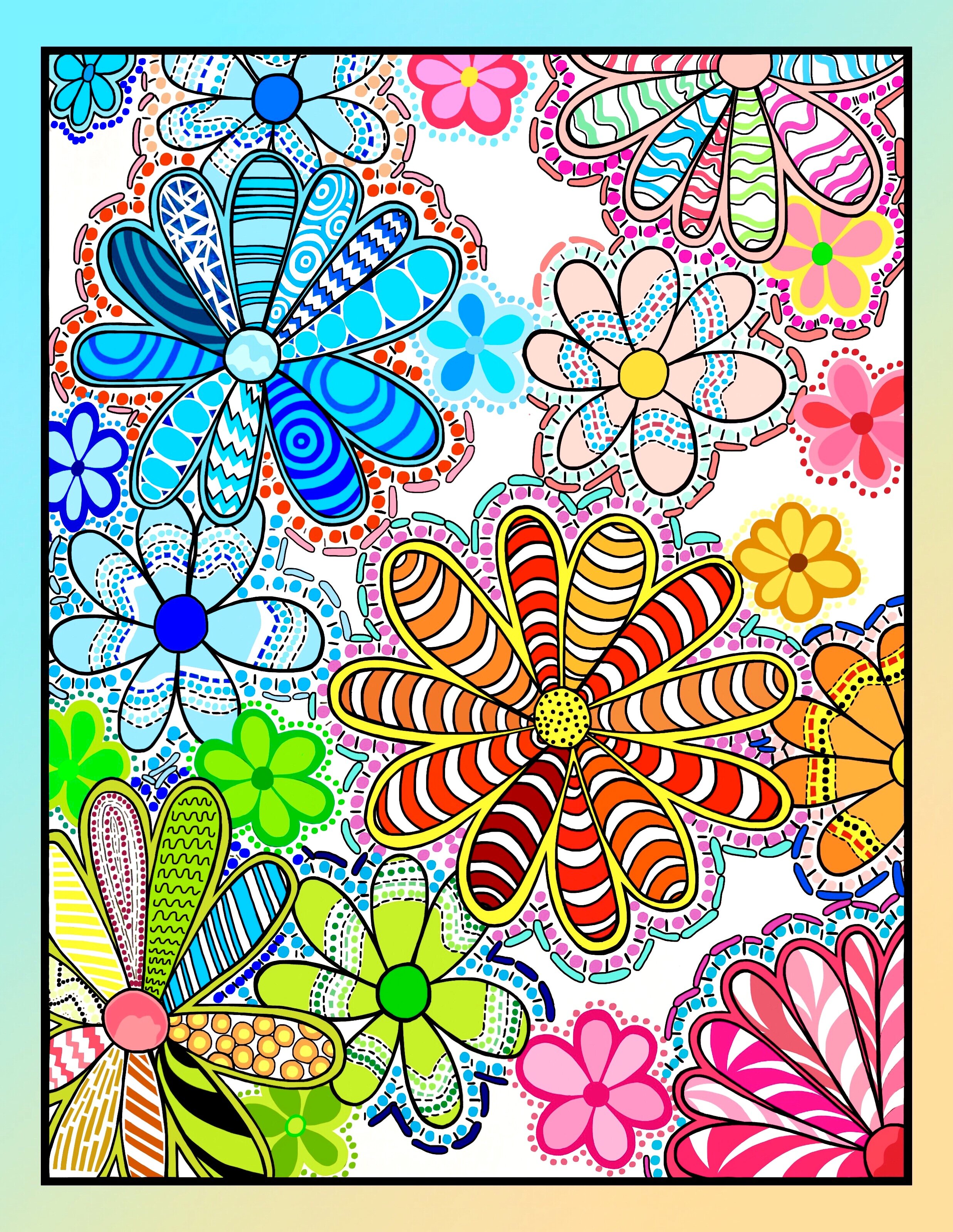 Flower Patch print — Strawberry Inc. Designs