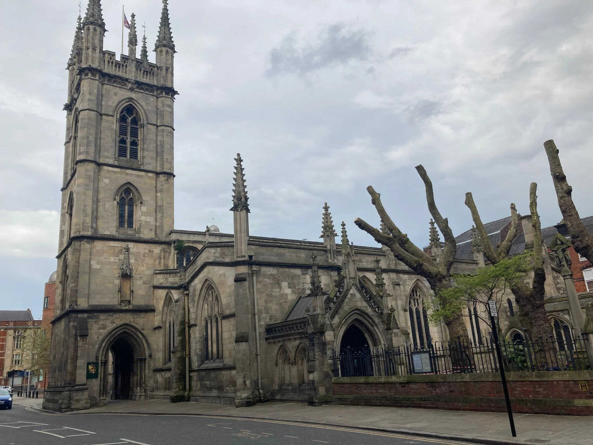 Ten burial vaults containing opened coffins found during renovation of ...